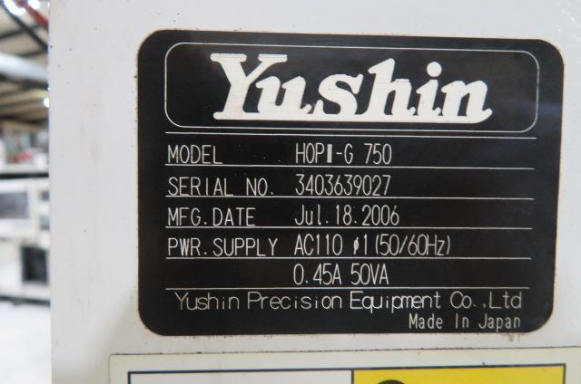 Yushin Used HOPIG 750 Sprue Picker, Yr. 2006, 750mm, 110V | Zag Equipment Sales