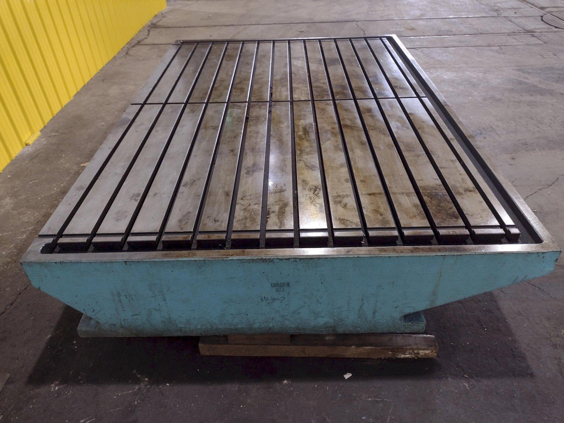 89” x 129” T-Slotted FLOOR PLATE Table: STOCK 17536