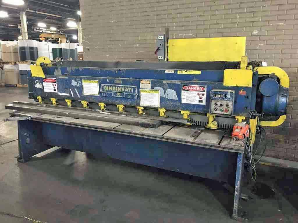 0.135″ x 10′ Cincinnati Power Sq. Shear | Deer Creek Machinery