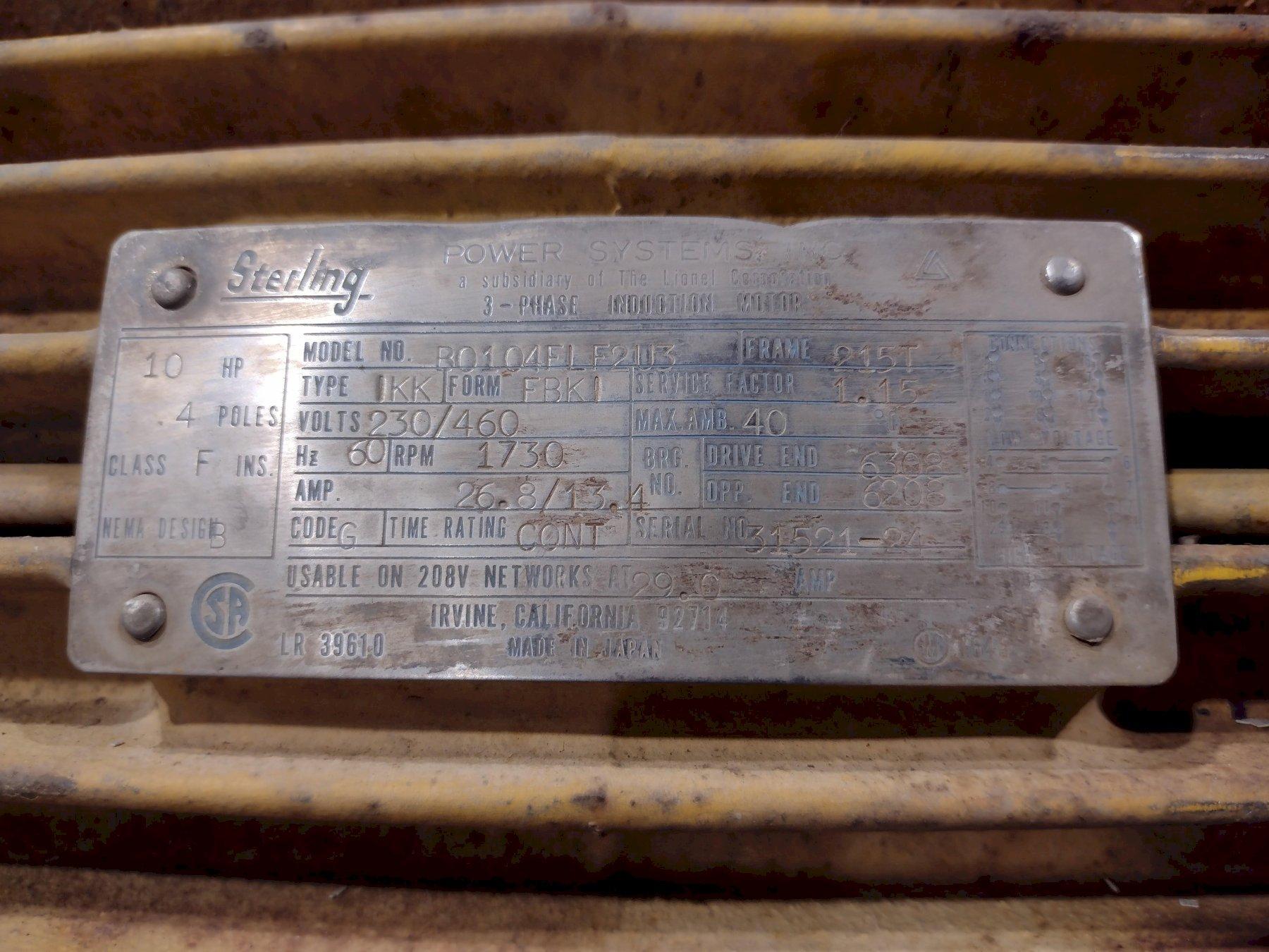 10 HP HI-VAC MODEL #310 INDUSTRIAL VACUUM SYSTEM: STOCK #18680