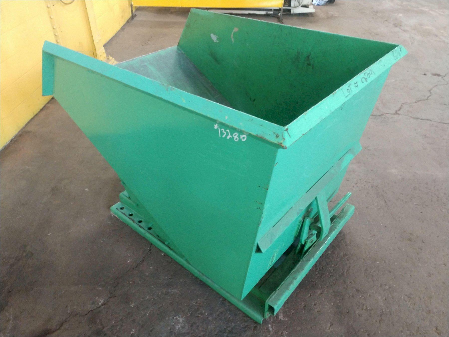 3/4 CUBIC YARD SELF-DUMPING TRASH HOPPER: STOCK #13280