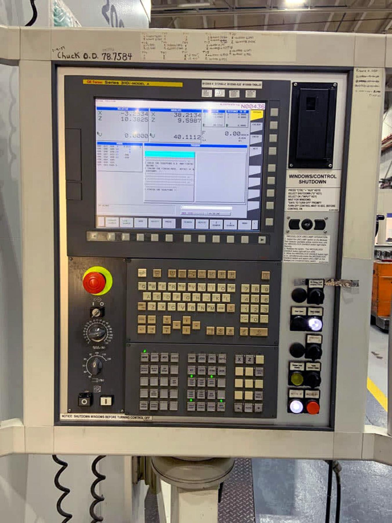 USED, MAG GIDDINGS & LEWIS VTC 2000 ADJUSTABLE RAIL CNC VERTICAL ...