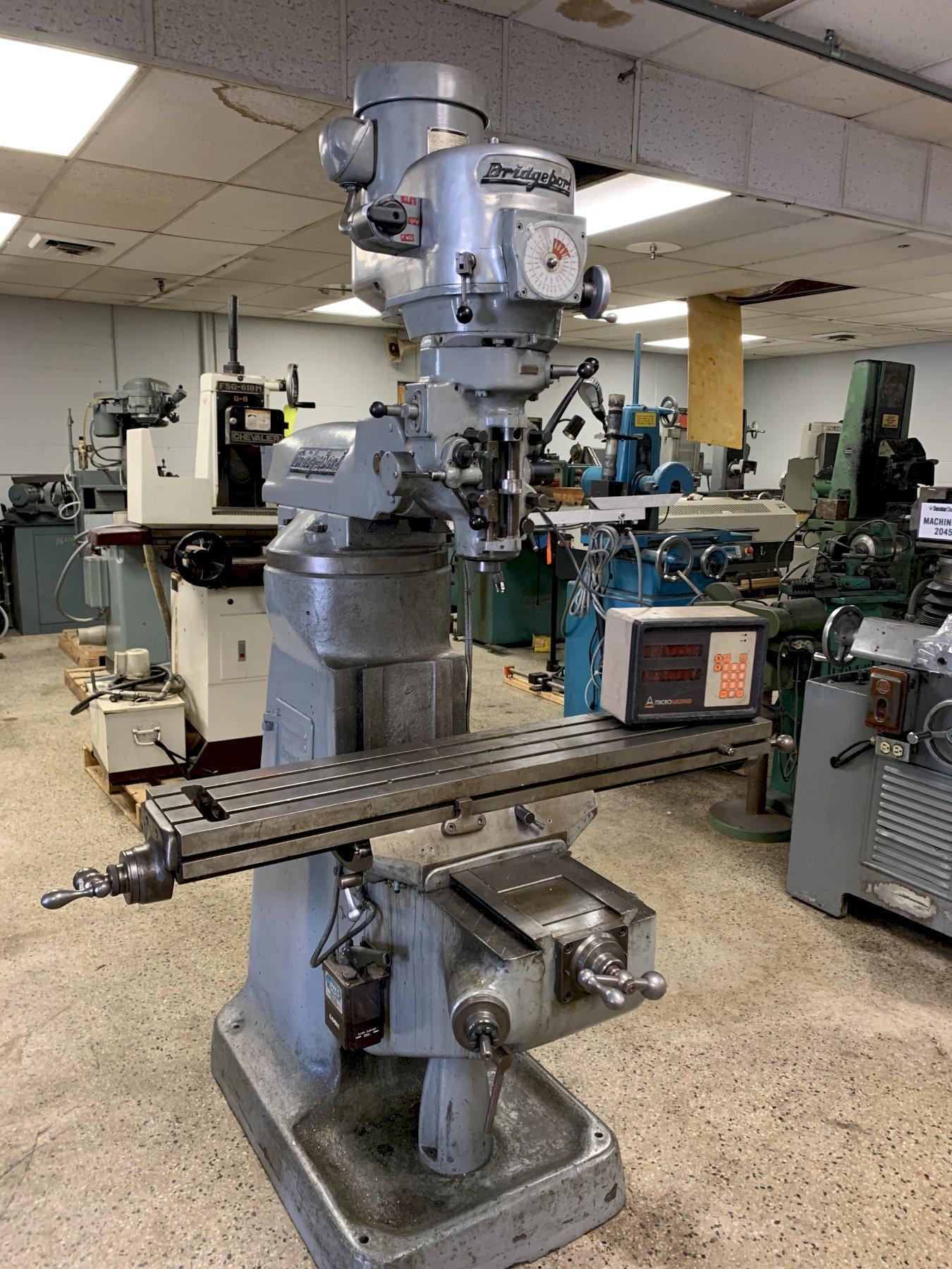 Bridgeport No 2j Variable Speed Vertical Mill S N 12br 132188 Amc