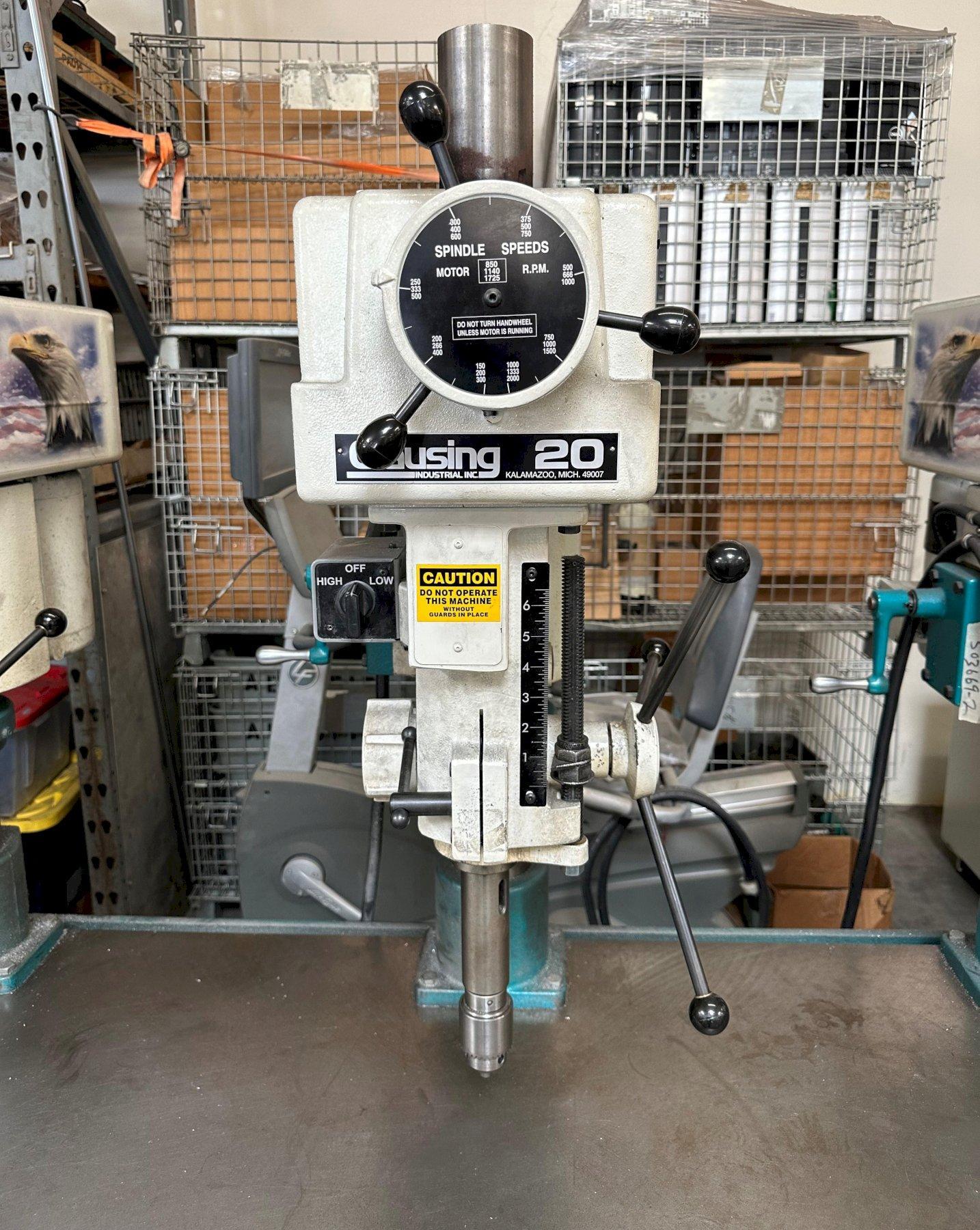 Clausing 20” 3 Head Variable Speed Drill Press Bank Gang Drill Press ...