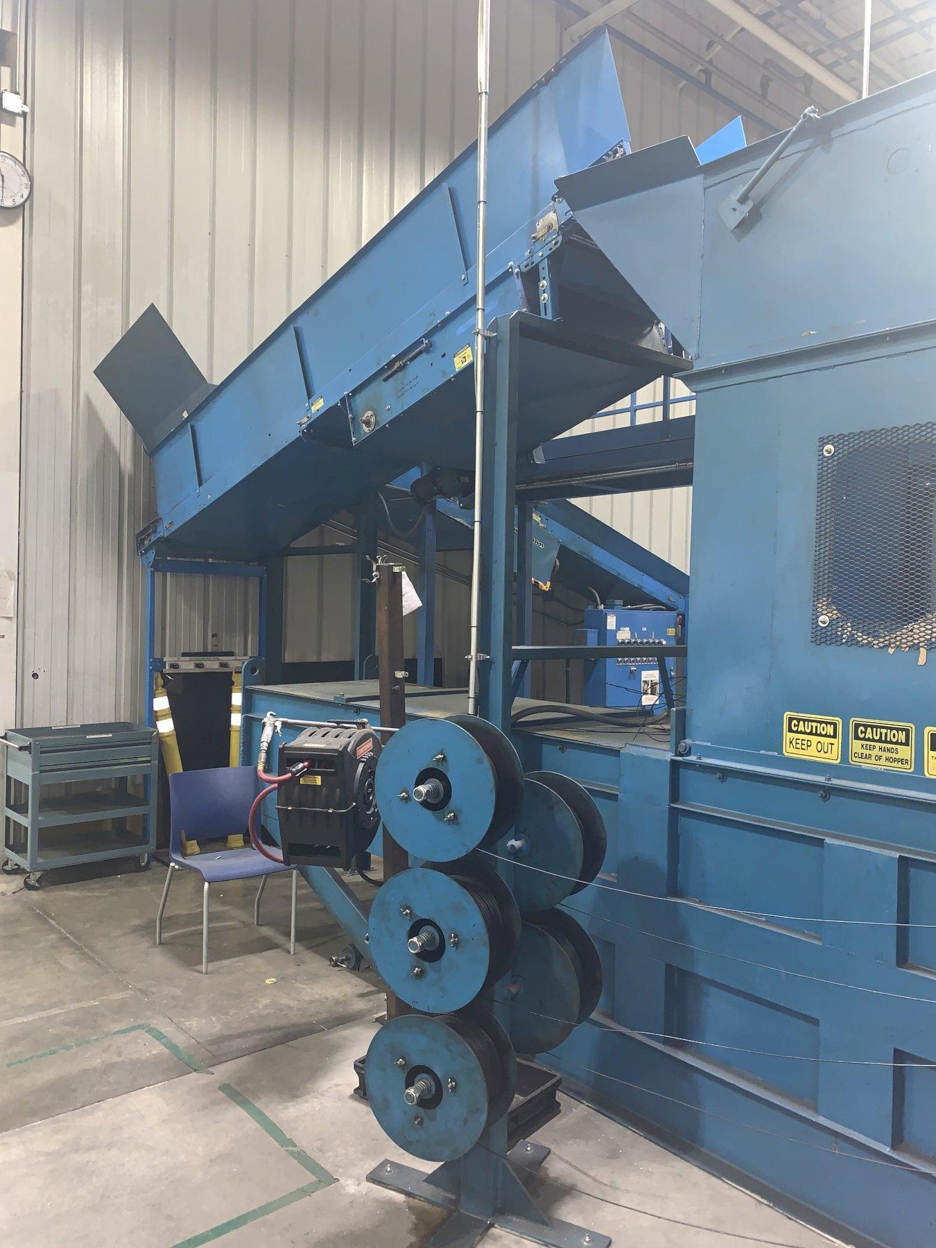 40″ x 30″ C&M #5030 Auto-Tie Horizontal Hydraulic Cardboard Baler | G ...