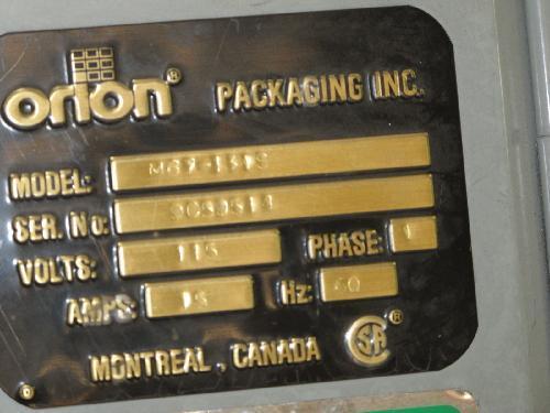 Orion Packaging Inc. Model: M67 Rotary Arm Semi-Auto Wall-Mounted ...