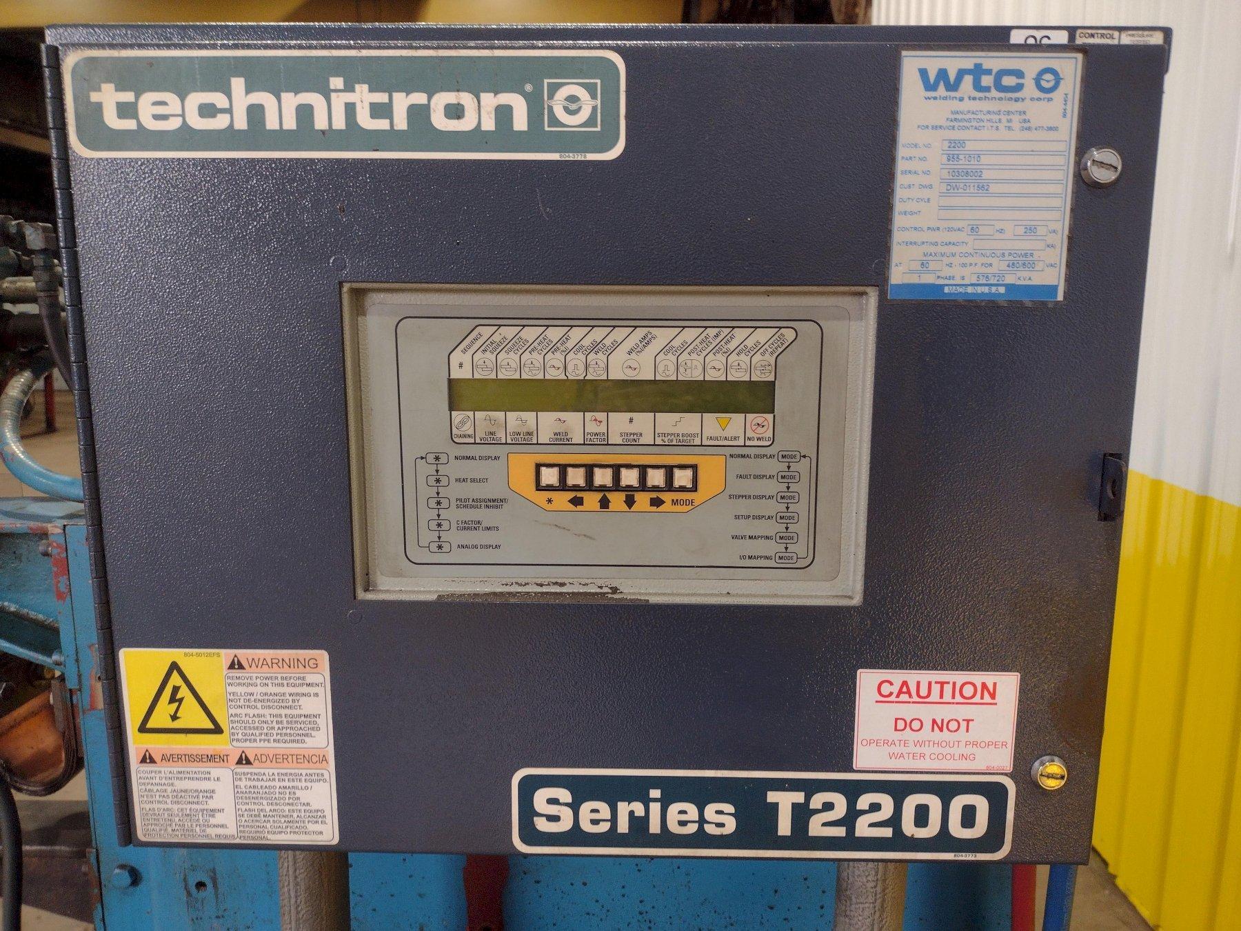 TECHNITRON SERIES T2200 SPOT WELDER: STOCK #19694