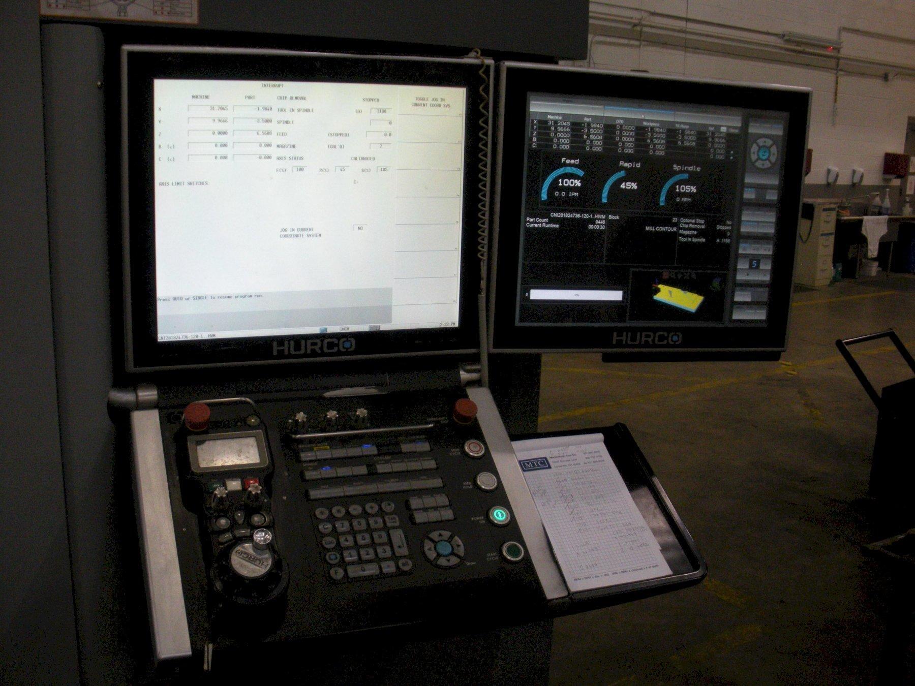 2016 Hurco VMX42SRTi 5-Axis Vertical Machining Center | AMC