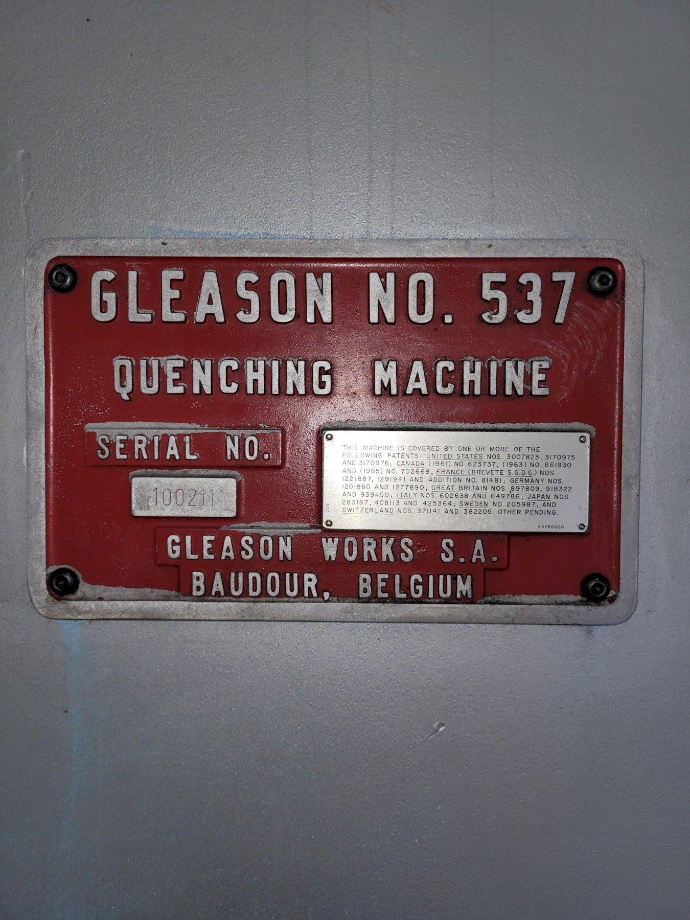 Gleason Model 537 Gear Quenching Press | Adams Machinery Company