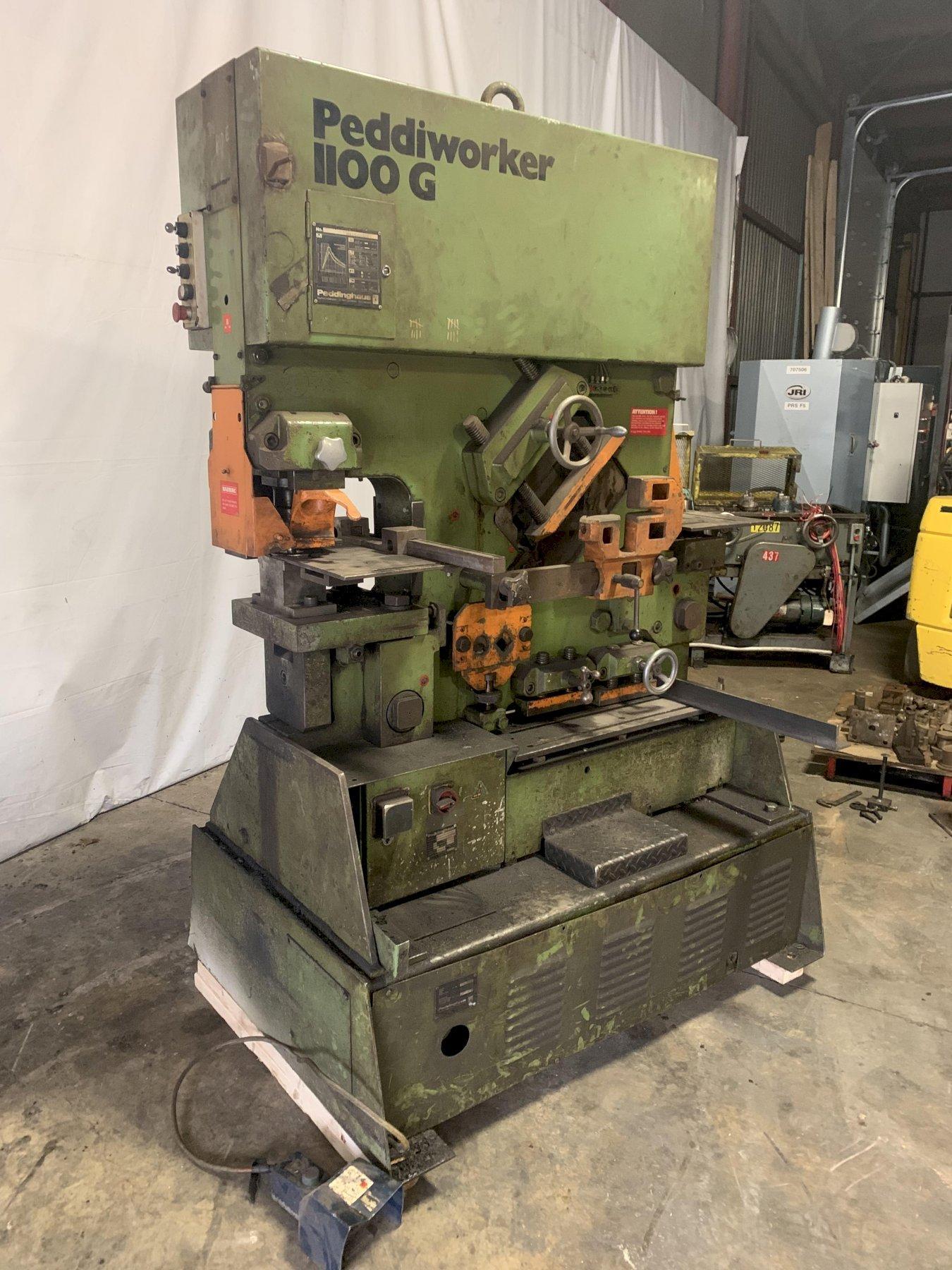 110 TON PEDDINGHAUS “PEDDIWORKER” 1100G HYDRAULIC IRONWORKER: STOCK #11811