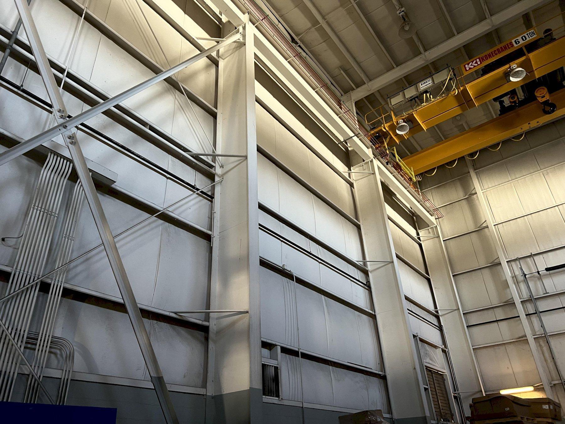 60 TON (10T AUX) KONE 8-WHEEL DOUBLE GIRDER OVERHEAD BRIDGE CRANE ...