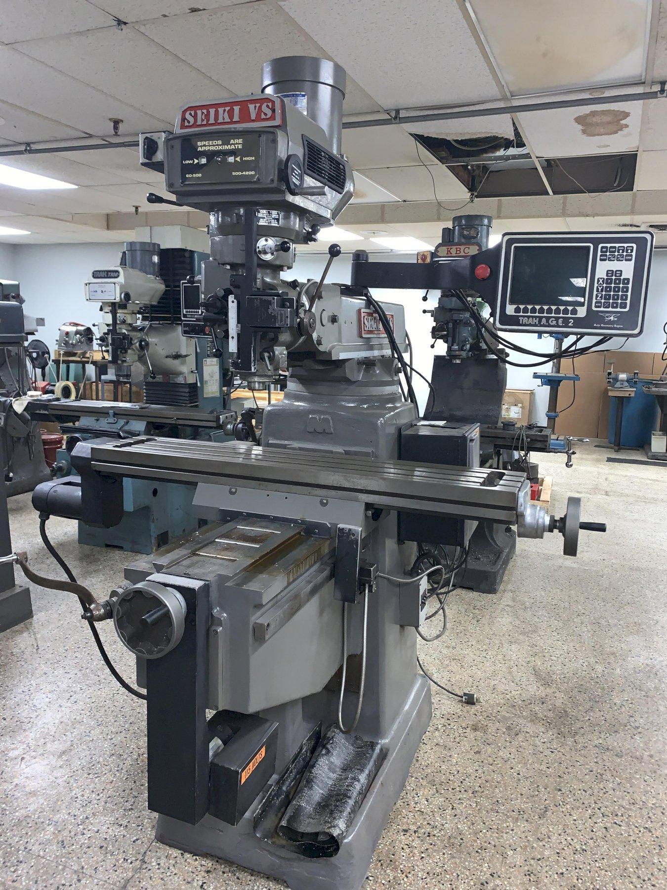 Seiki CNC Vertical Mill with TRAK AGE 2-Axis CNC Control | AMC
