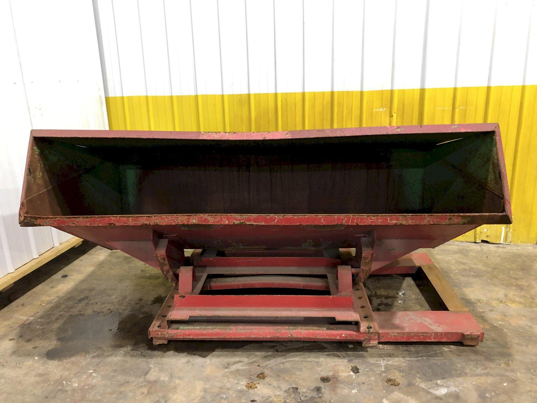 56″ x 84″ x 24″ ROURA STEEL DUMP HOPPER: STOCK 17490