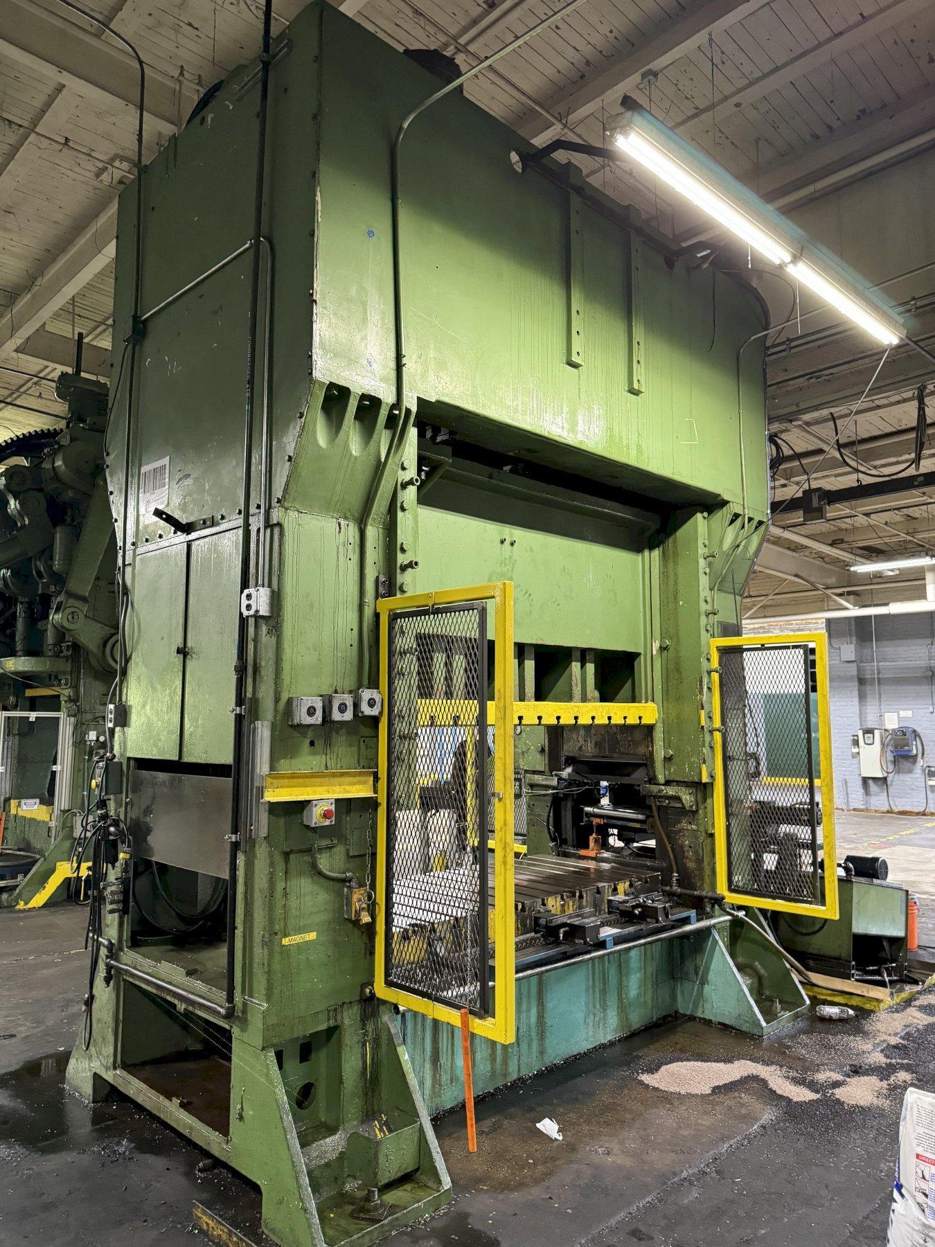 200 TON MINSTER E2-200-72-48 STRAIGHT SIDE DOUBLE CRANK PRESS. STOCK ...