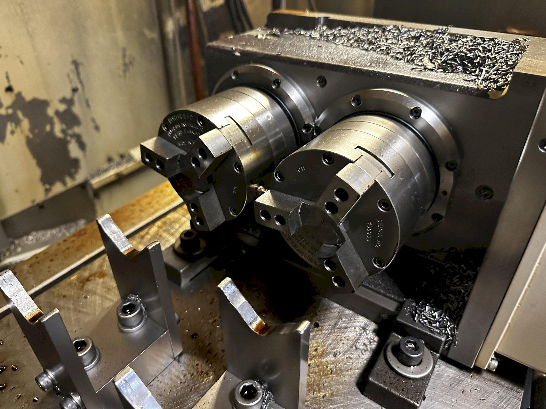 Samsung MCV 50 CNC Vertical Machining Center with 4th Axis Rotary Table ...