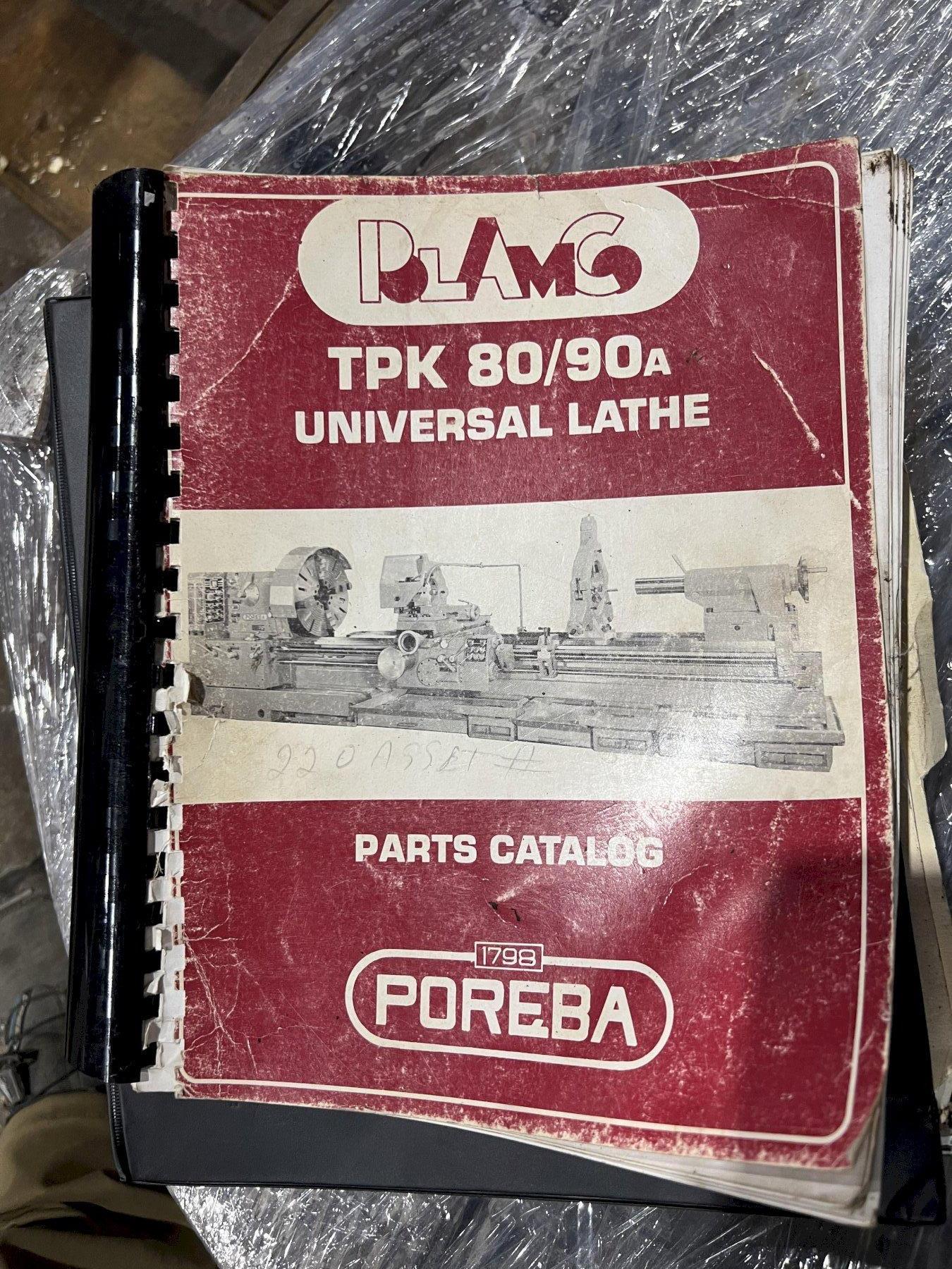 POREBA 40″ SWING X 96″ CENTER DISTANCE TPL-90/M BIG HOLE ENGINE LATHE ...