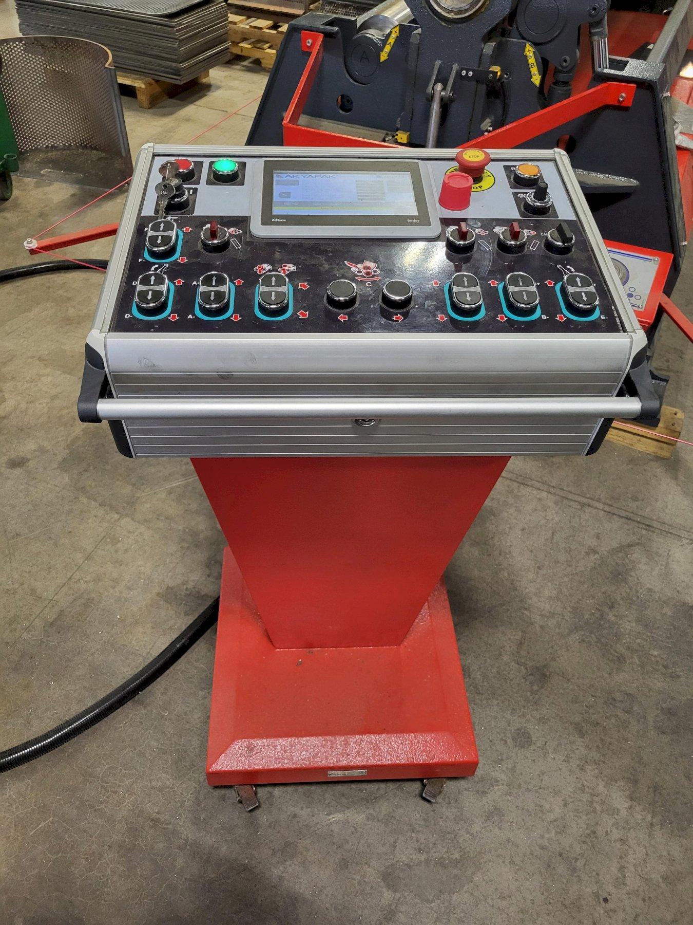 5′ X 3/8″ AKYAPAK USA MODEL AHS 15/08 4-ROLL PLATE ROLLING MACHINE ...