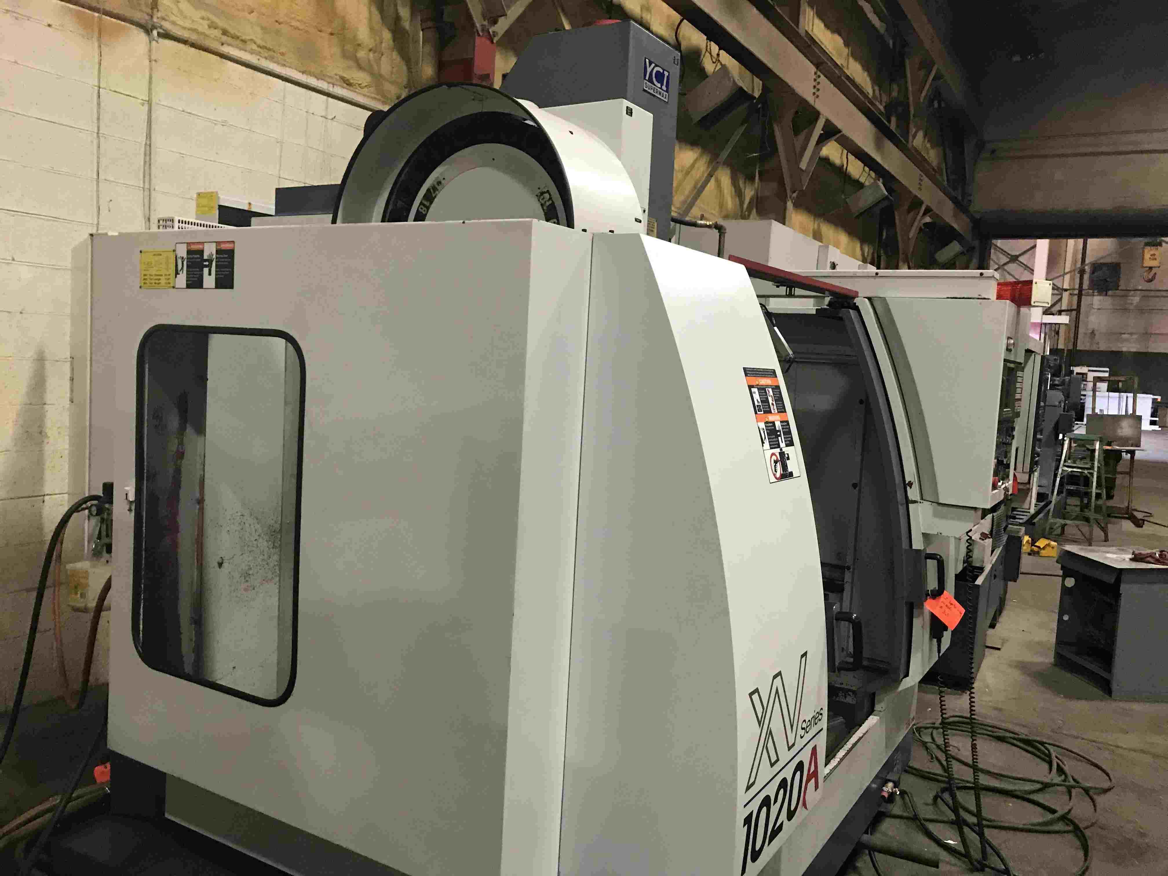 YCI SUPERMAX XV 1020A CNC VERTICAL MACHINING CENTER w/Fanuc MXP100i ...
