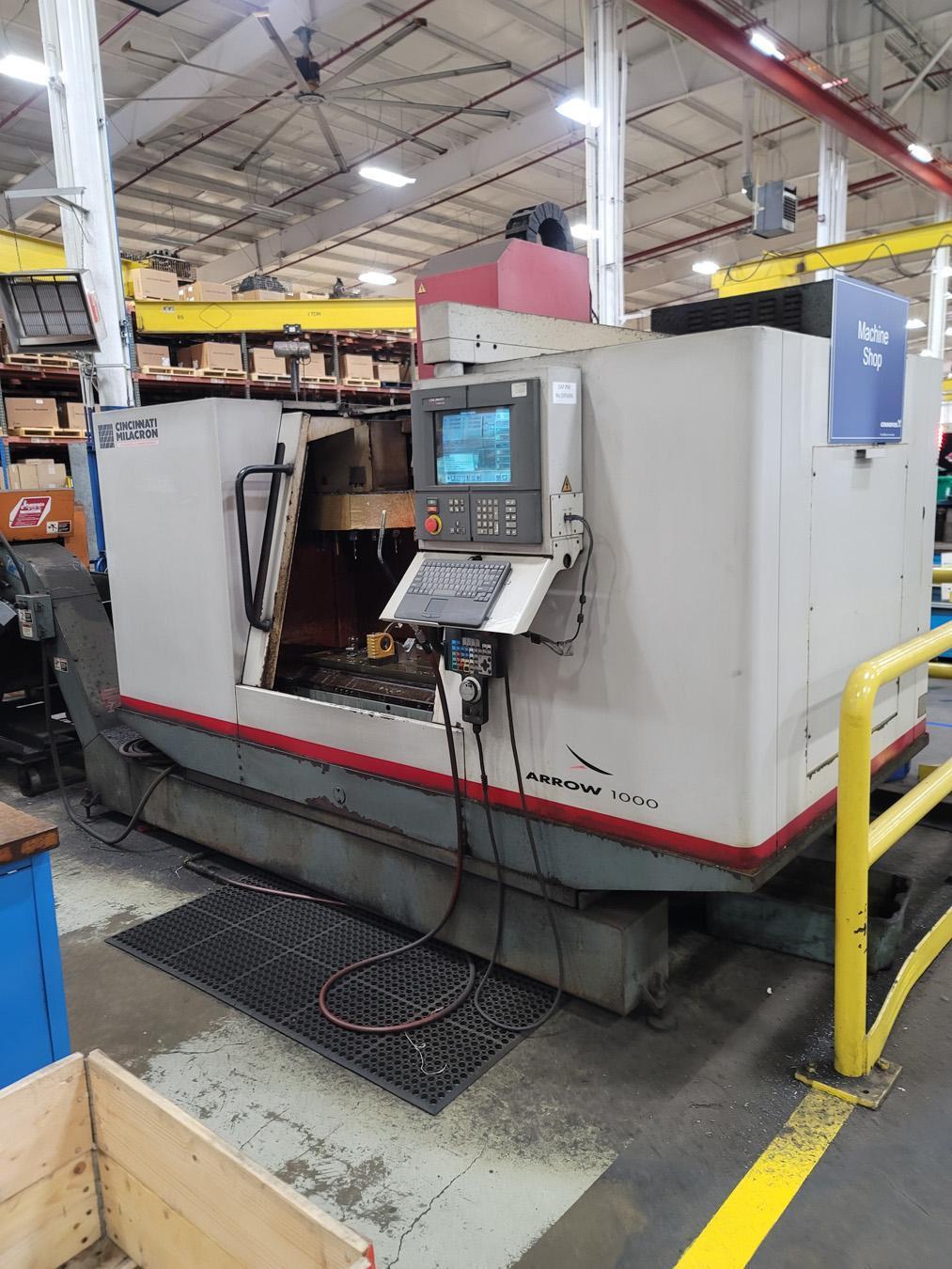 Used, Cincinnati Milacron Arrow 1000 CNC Vertical Machining Center ...