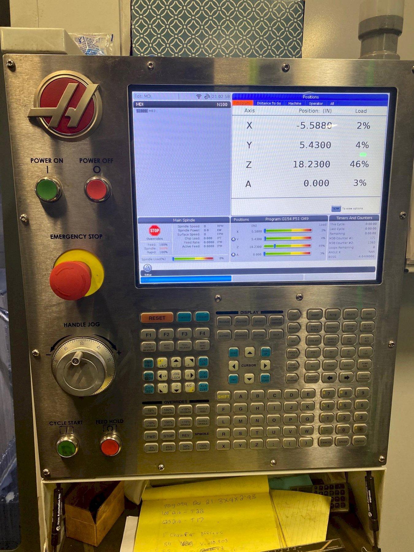 Haas VF-4 w/HRT310 Rotary Table 2017 | Tramar Industries