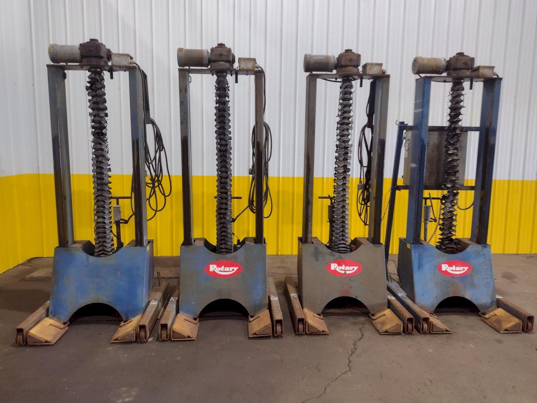 (4) 12,000 LBS ROTARY “TRANSPO-LIFT” MOBILE COLUMN VEHICLE LIFTS ...