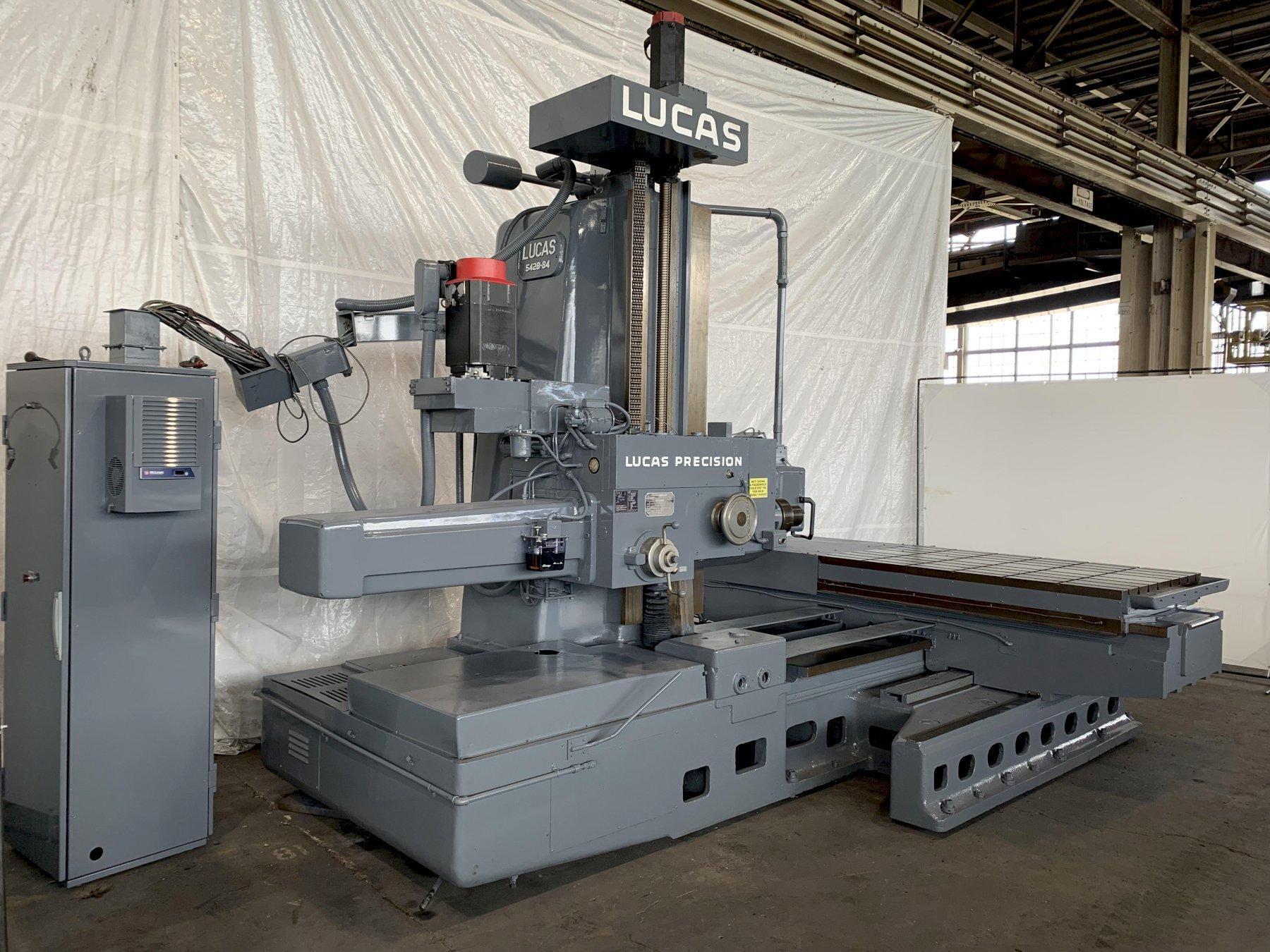 5″ LUCAS PRECISION 542B-84 CNC HORIZONTAL BORING MILL. STOCK # 0421322 ...