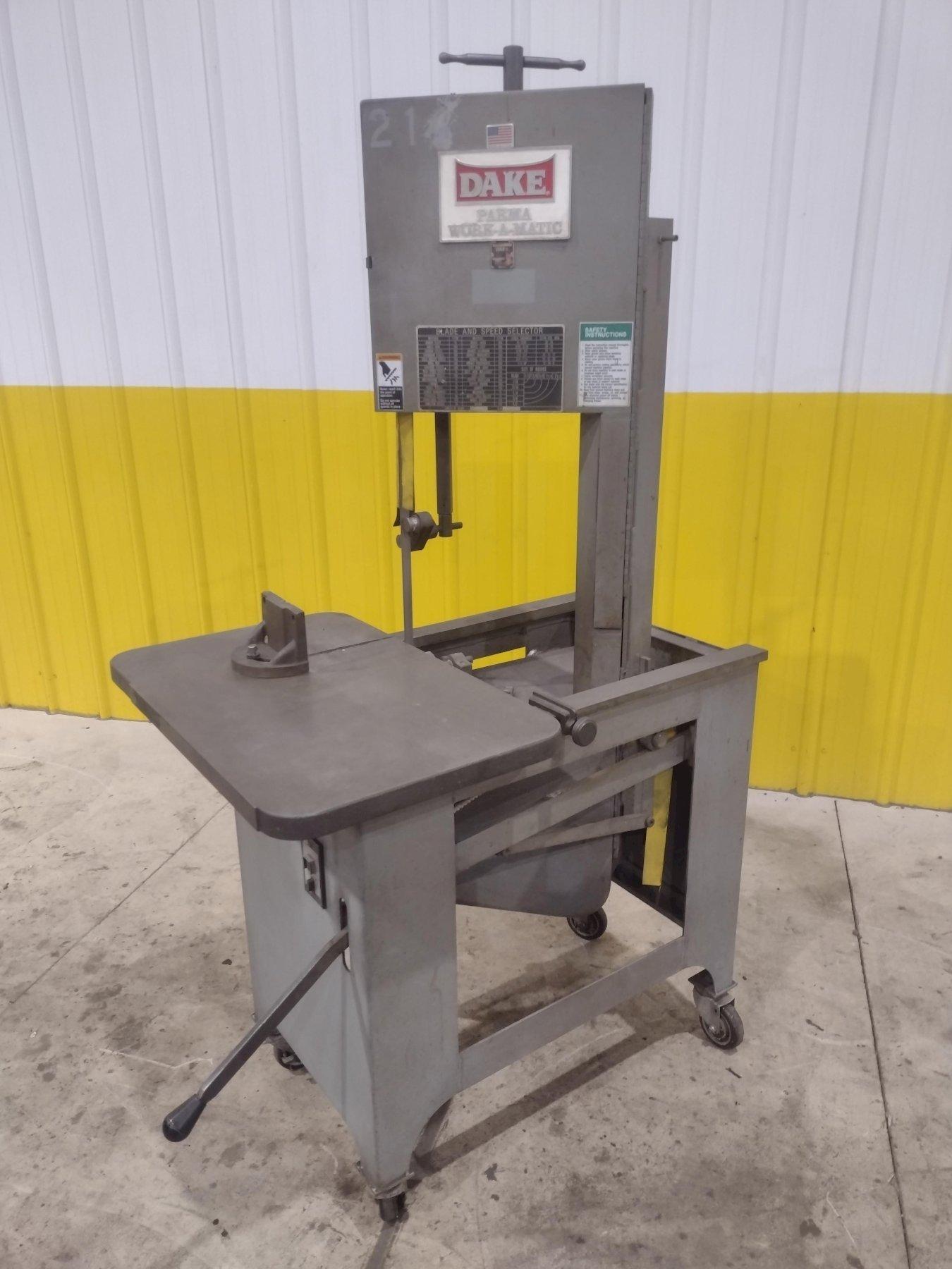 DAKE PARMA WORK-A-MATIC MDL SXC VERTICAL BANDSAW: STOCK #22056