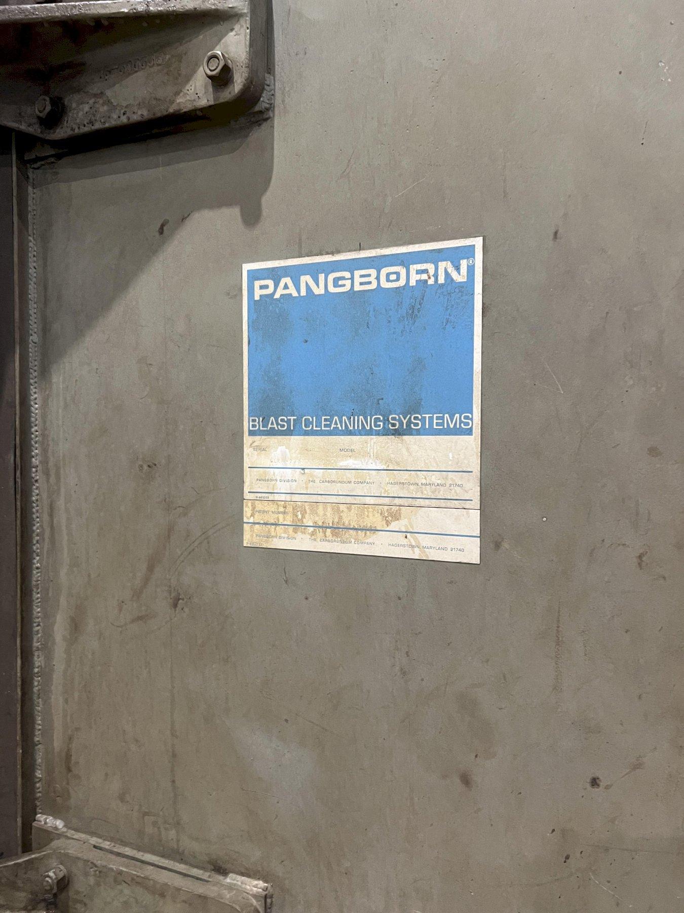 48″ TABLE PANGBORNG MODEL #LK-4 ROTOBLAST ROTARY TABLE BLAST MACHINE ...