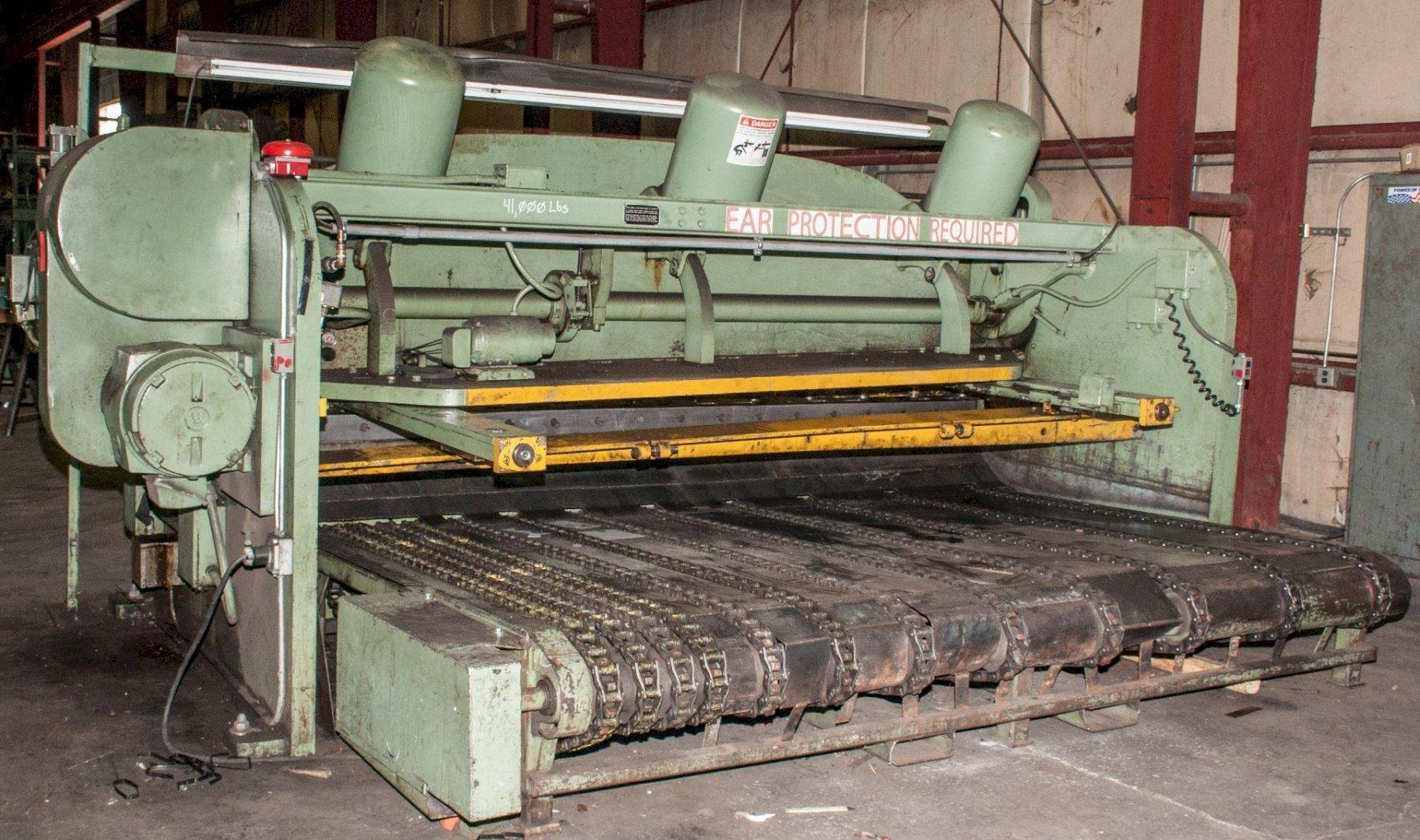 12′ x .375″ Cincinnati Mechanical Squaring Shear Mdl. 2512, w/stacking ...