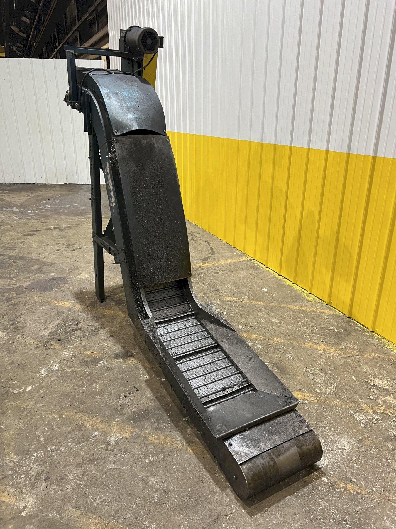 STEELTRAK FLUTED METAL INCLINED POWER CONVEYOR: STOCK 19964