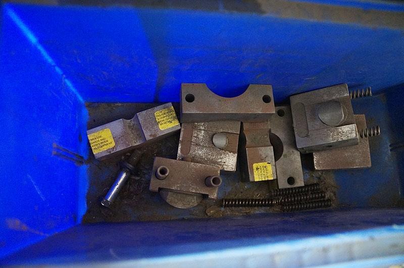 50 TON EDWARDS MODEL “JAWS IV” HYDRAULIC IRONWORKER: STOCK #13421