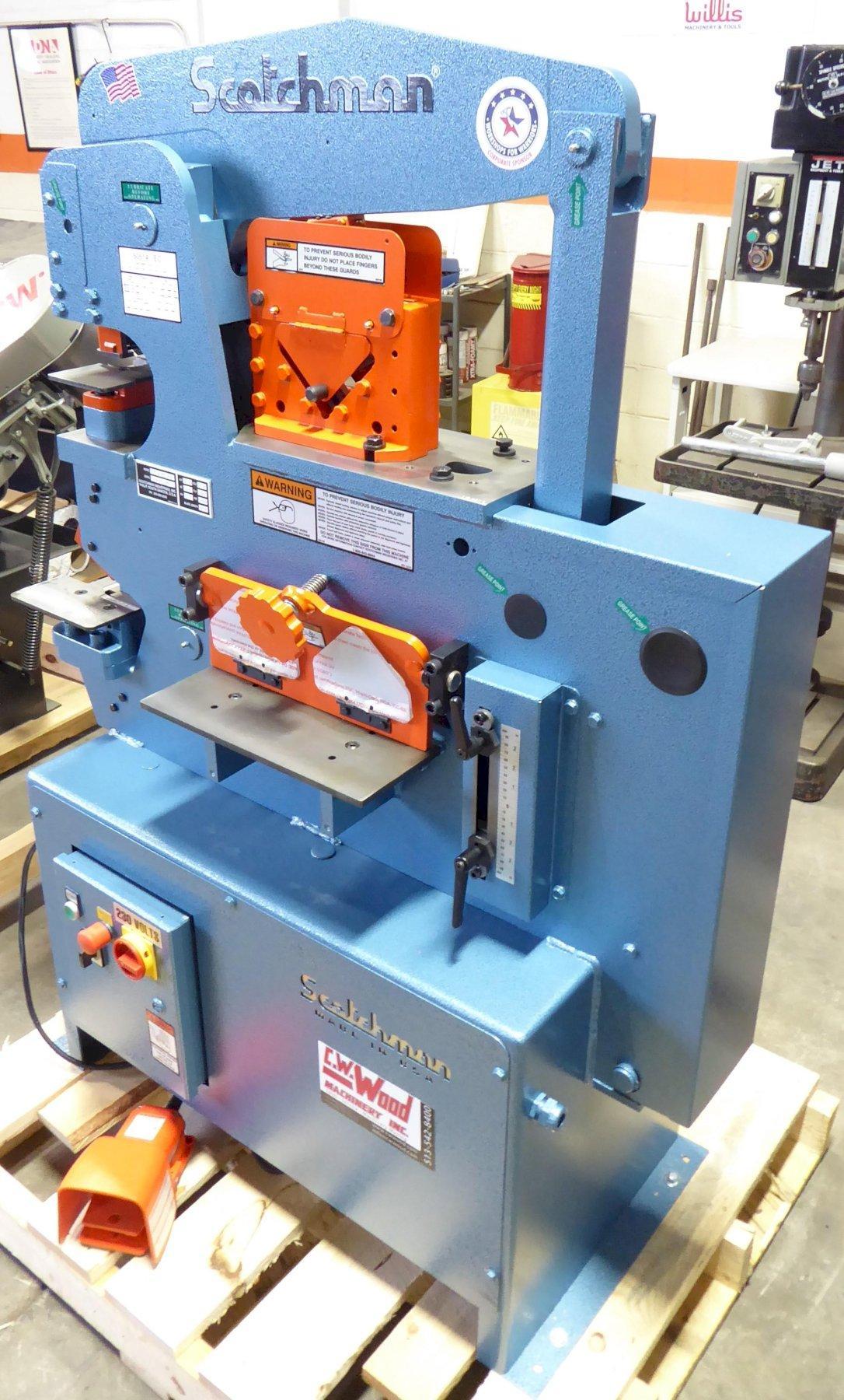 4″ x 4″ x 3/8″ SCOTCHMAN Hydraulic Ironworker, No. 50514-EC, Hyd., 50 ...