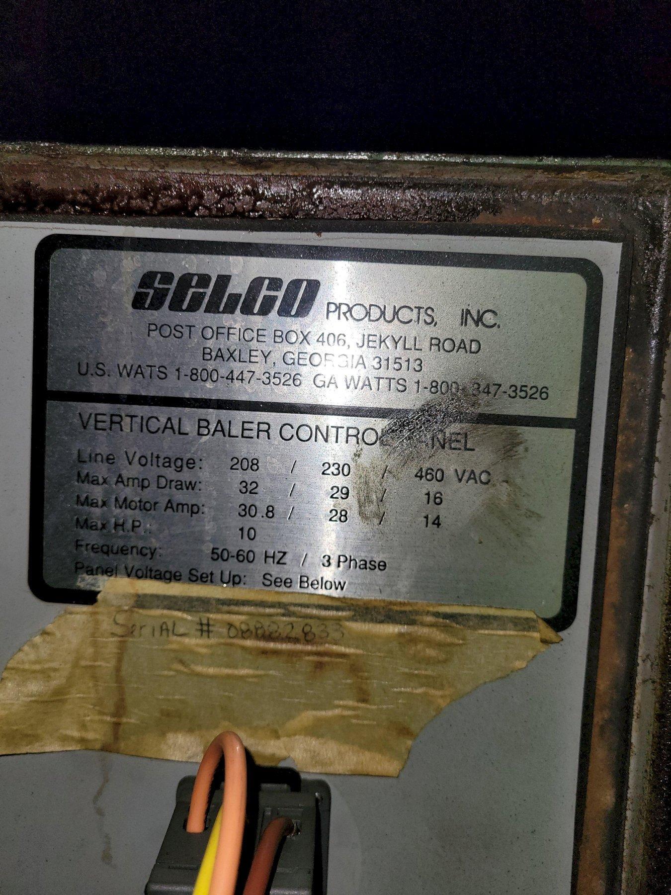 SELCO VS-6 Vertical Hydraulic Baler | Adams Machinery Company