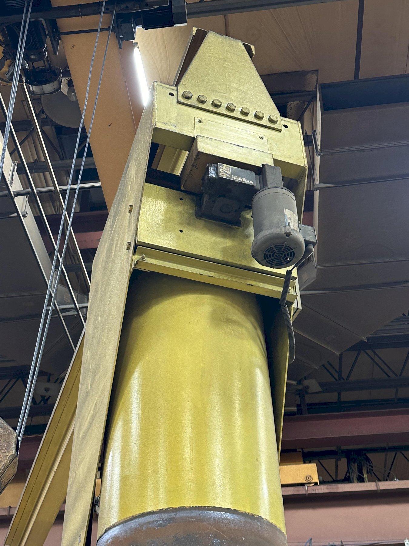 3 TON X 16′ X 15′ H GORBELL FREE STANDING JIB CRANE W/ HOIST & POWER ...