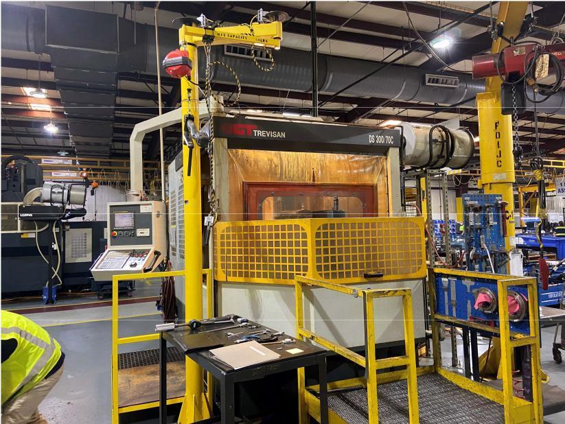 USED, GT TREVISAN MODEL DS300/70C 6 AXIS CNC HORIZONTAL MACHINING AND ...