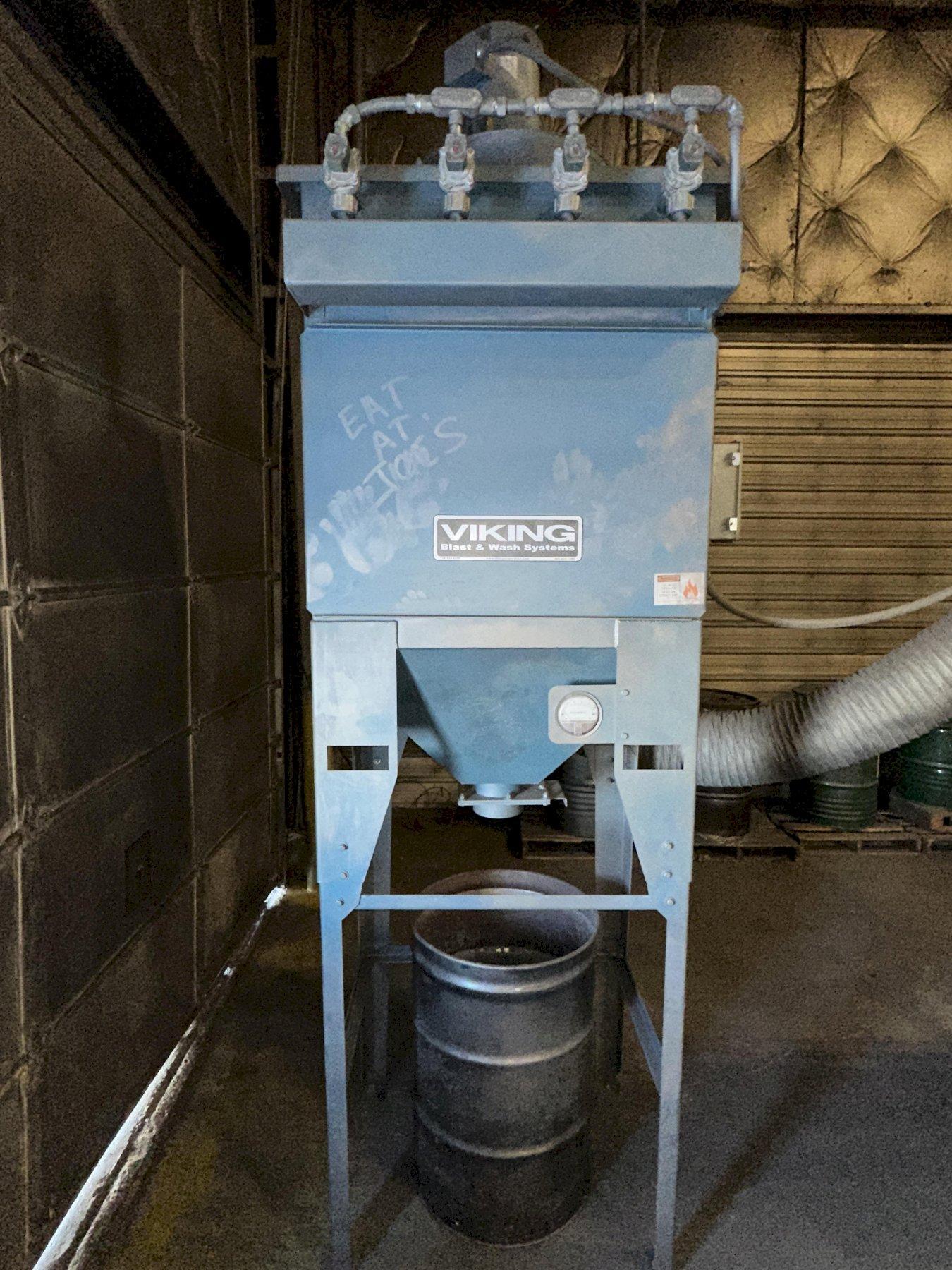 48″ TABLE VIKING MODEL #4812CT CONTINUOUS SHOT BLAST PARTS CLEANING ...