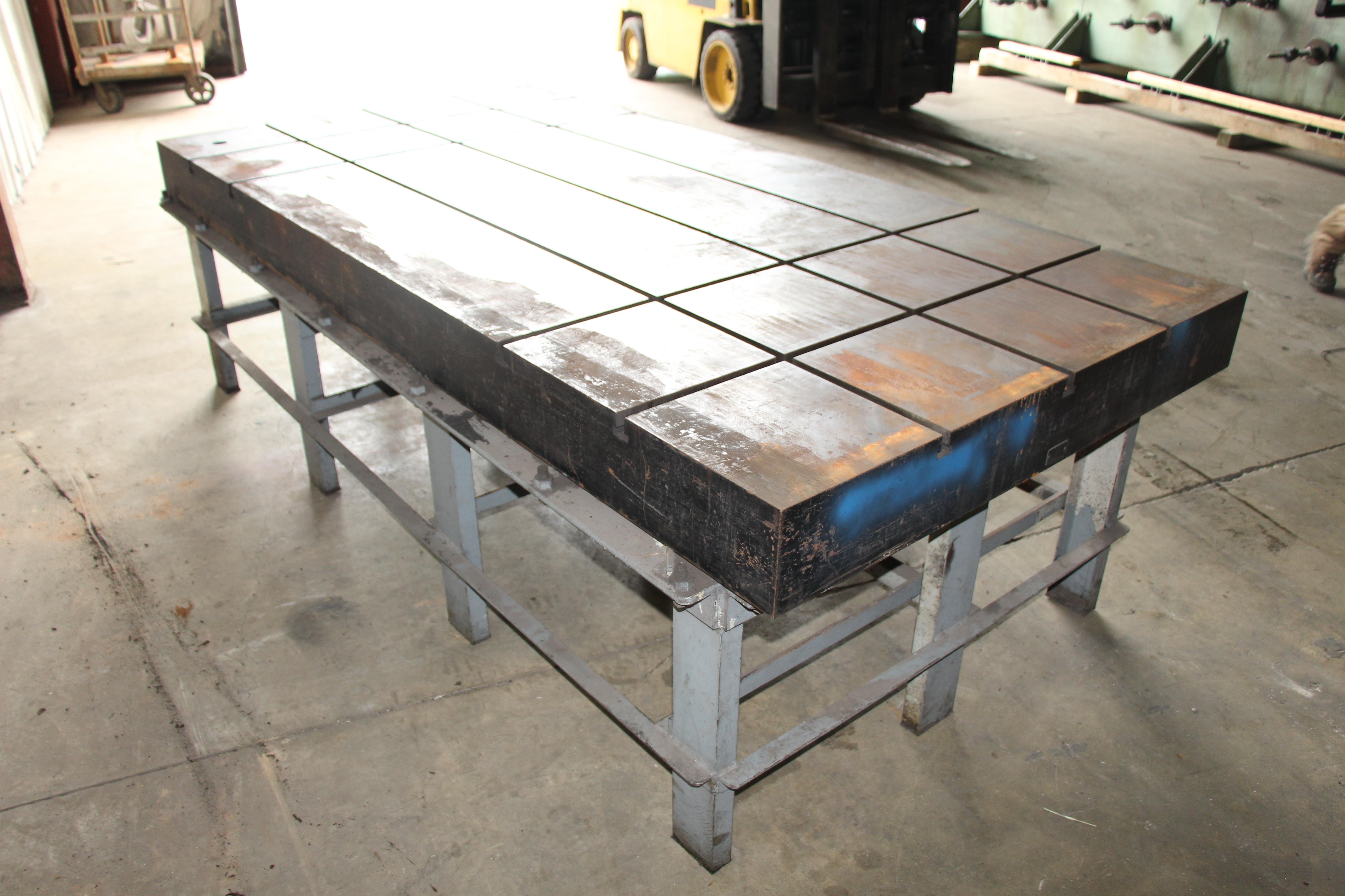 4′ x 8′ x 6″ T SLOTTED PLATE / TABLE : STOCK 10322