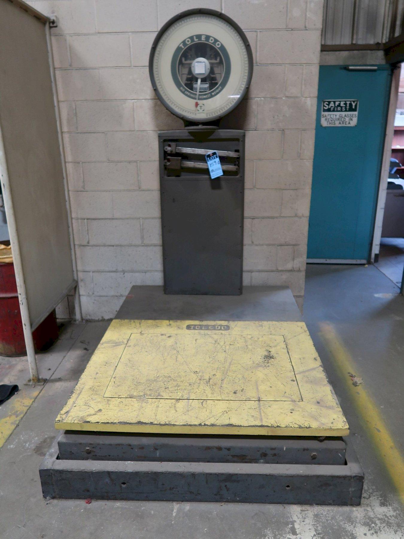 2,600 LB TOLEDO MODEL 2191 FLOOR SCALE: STOCK 11412