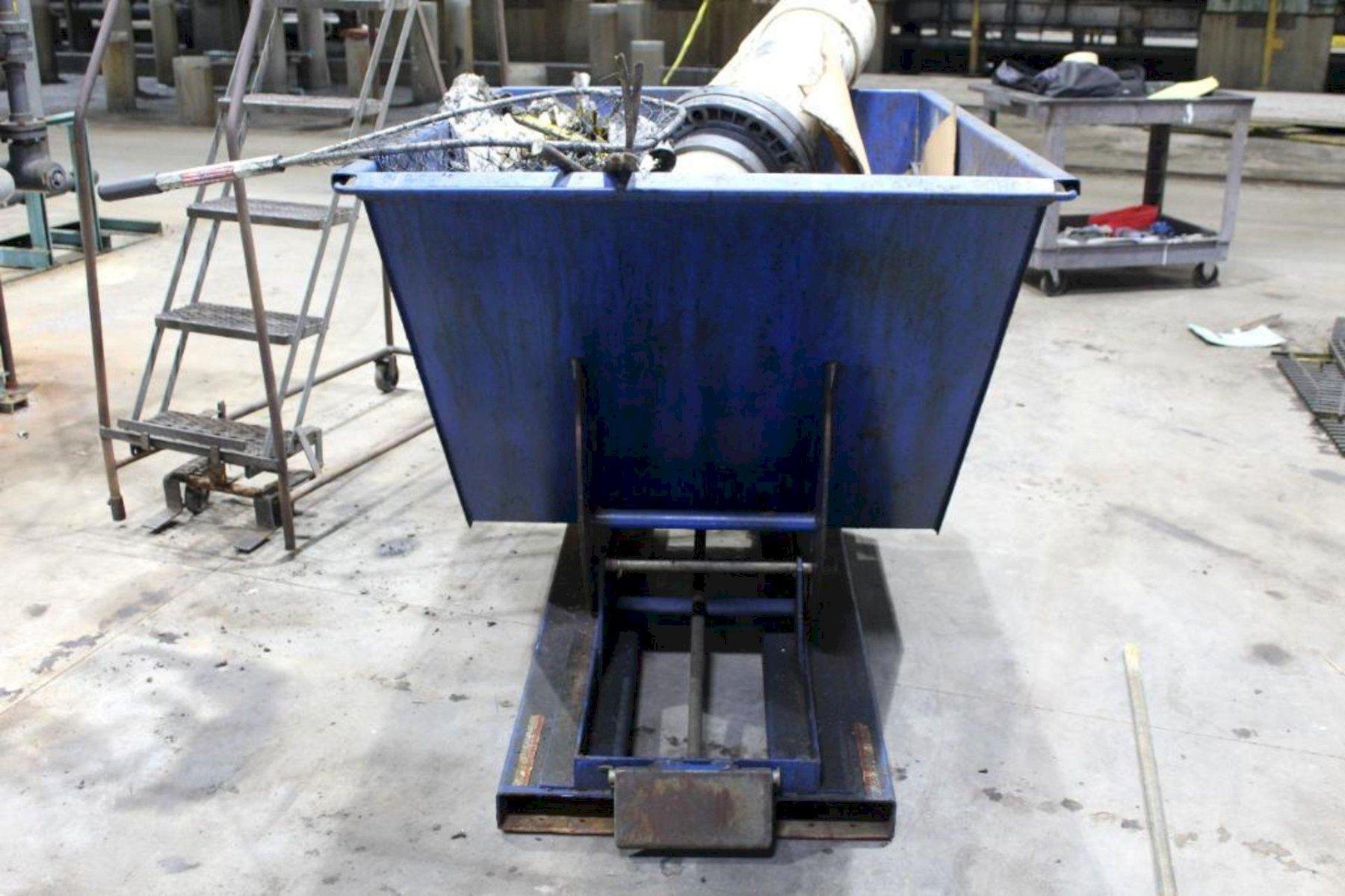1 YARD X 6,000 LBS VESTIL MODEL #D-HOP-100-HD SELF DUMPING HOPPER ...