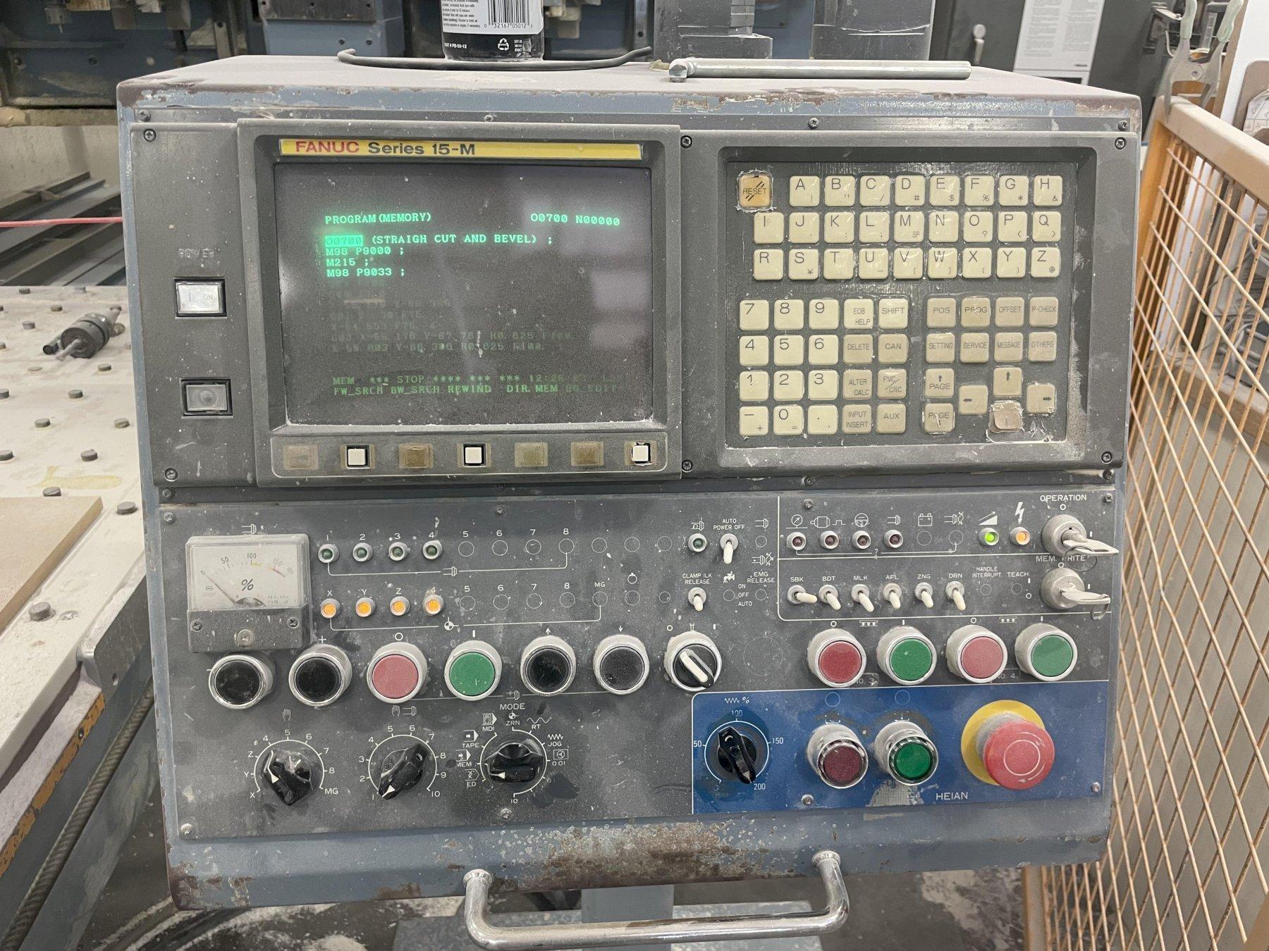 HEIAN MODEL #ZR-442P CNC 4 SPINDLE TWIN MOVING MATRIX TABLE ROUTER ...