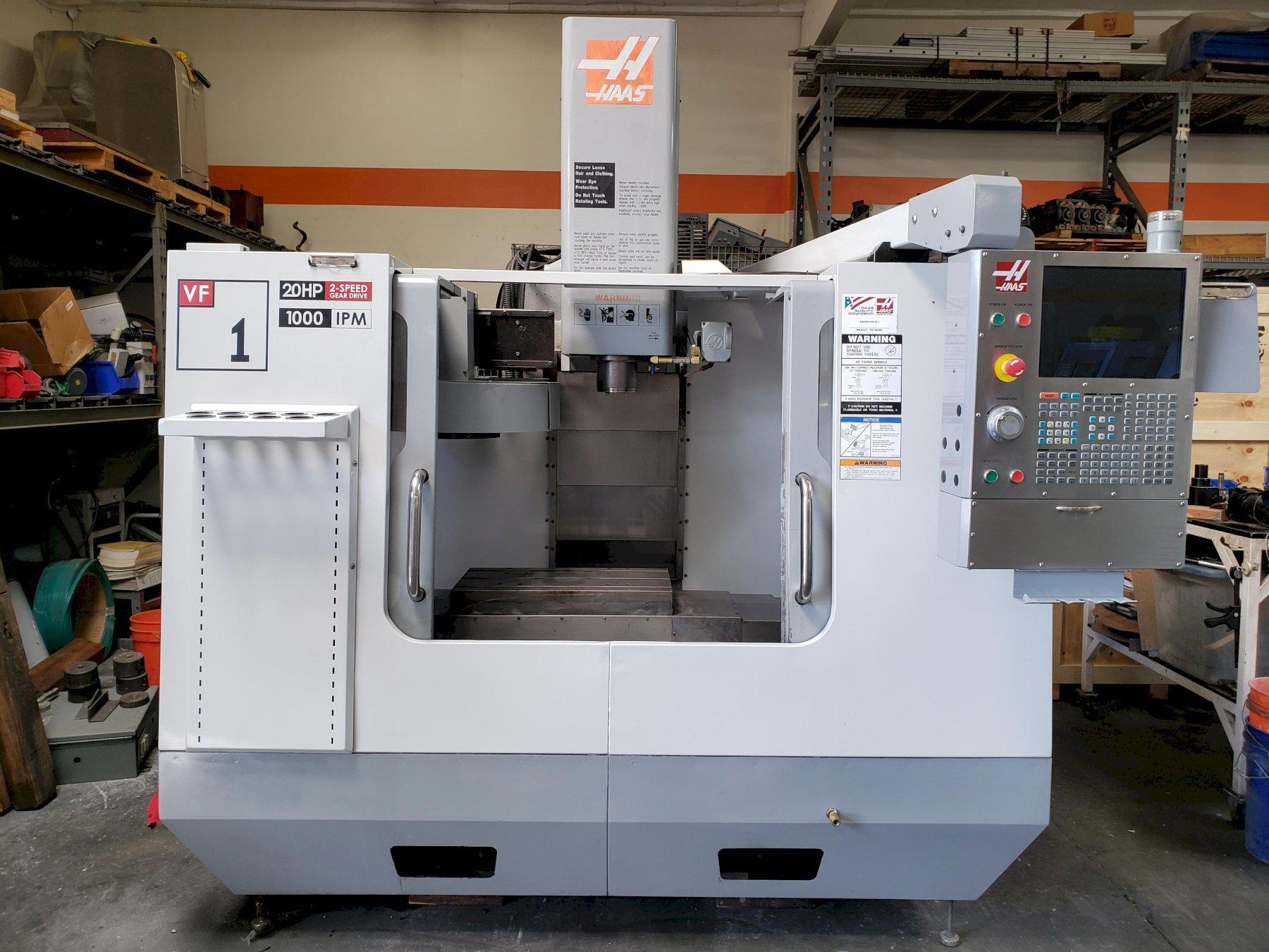 Haas VF-1B Vertical Machining Center 2007 Programmable Coolant 2-Speed ...