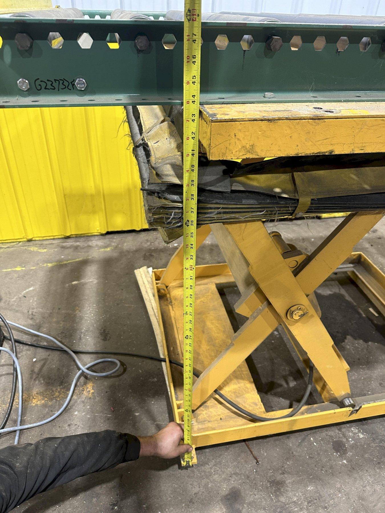 61″ x 39″ 4000 LB ECONO LIFT ROLLER SURFACE LIFT TABLE: STOCK #20920