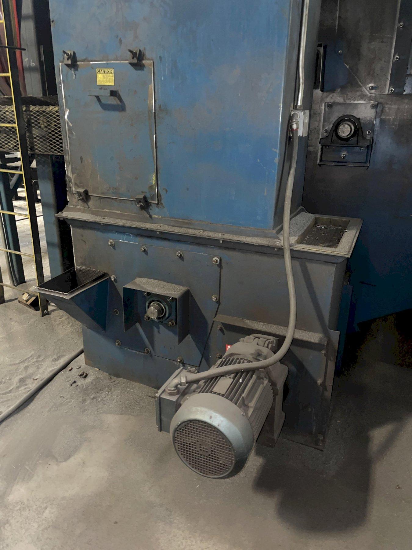 72″ X 5″ BLASTEC 4-WHEEL TOP & BOTTOM PASS THRU CONVEYOR SHOT BLAST ...