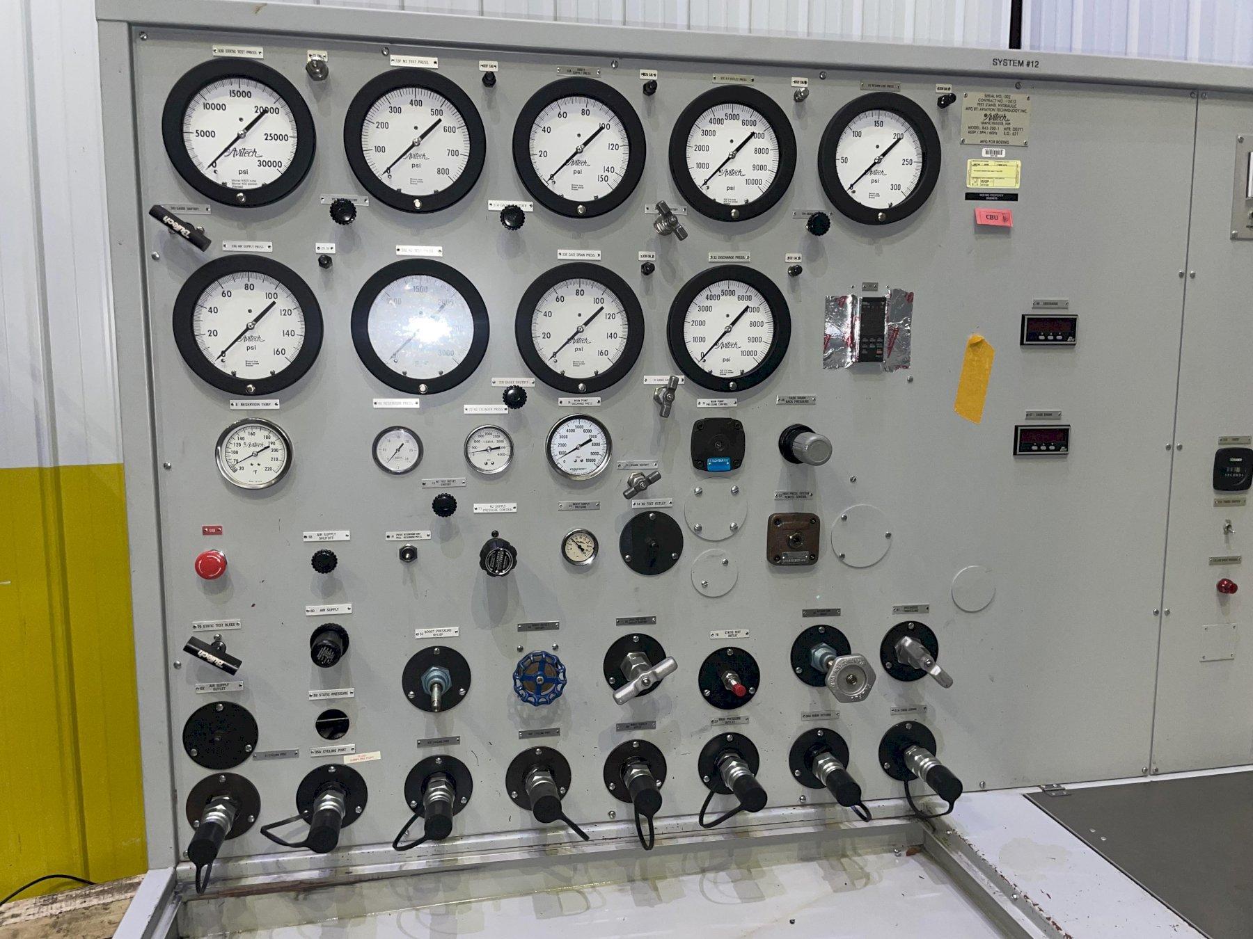 AVITECH MODEL #AV843 HYDRALIC PUMP & ACCESSORIES TEST BENCH STAND ...