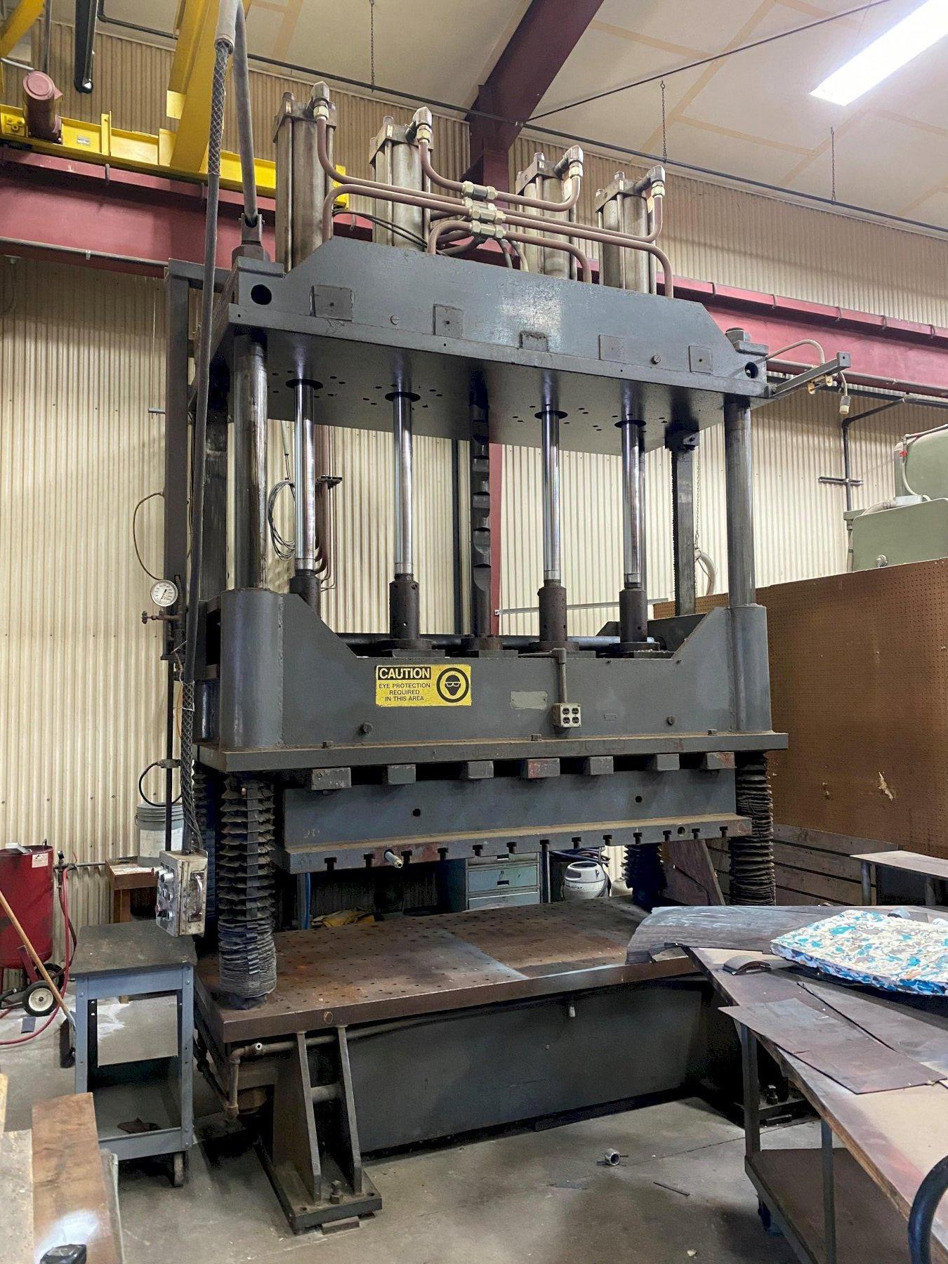 100 TON MODERN TOOL HYDRAULIC 4 POST TRYOUT PRESS. | G-2000 Inc.