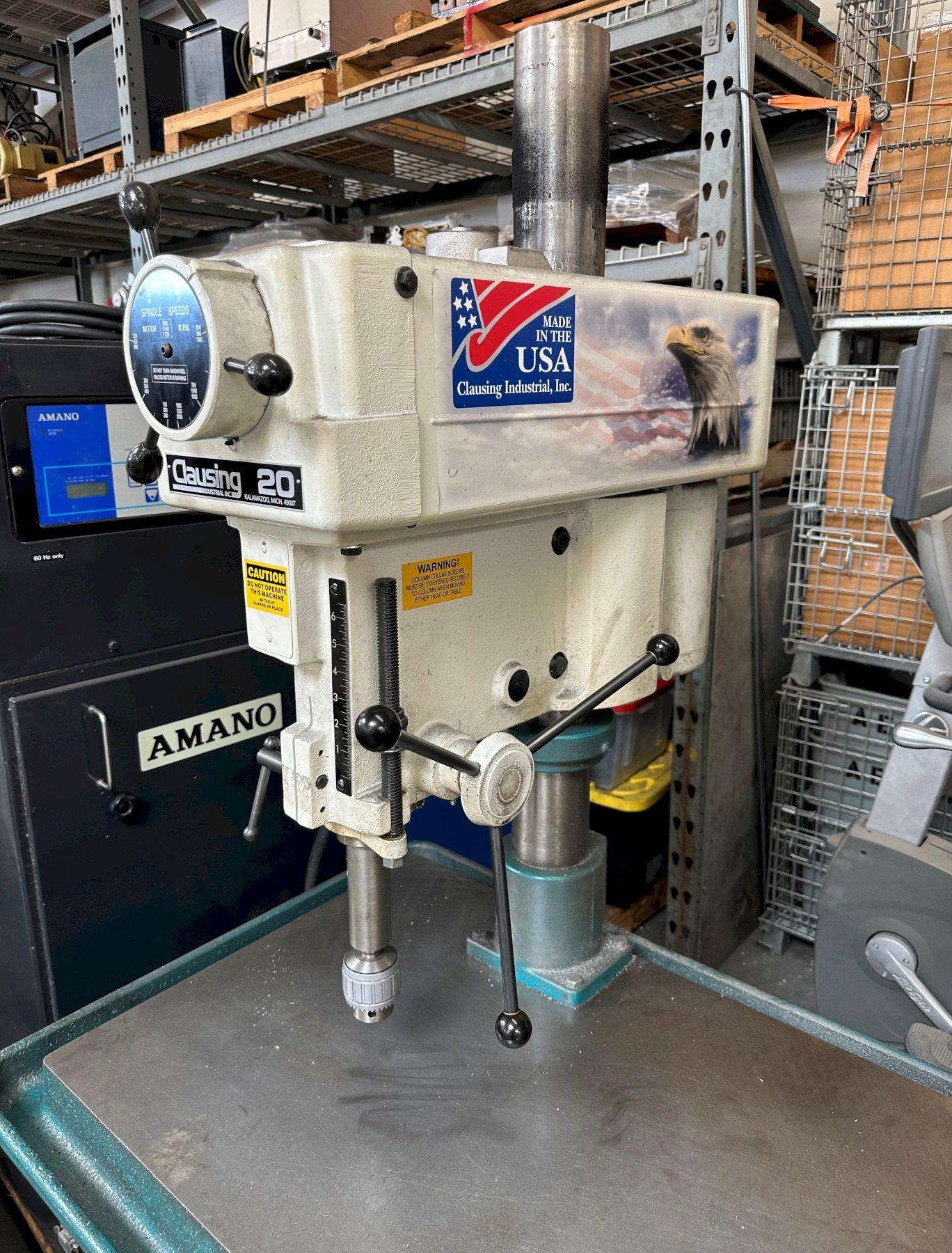 Clausing 20” 3 Head Variable Speed Drill Press Bank Gang Drill Press ...