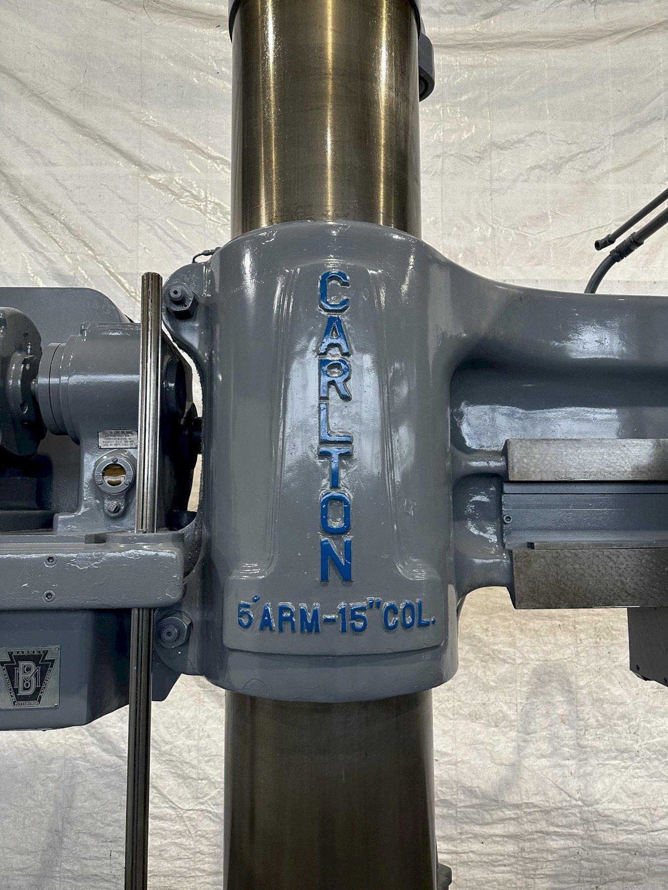 5′ X 15″ CARLTON MODEL 3A RADIAL ARM | Blumberg Machinery Co.