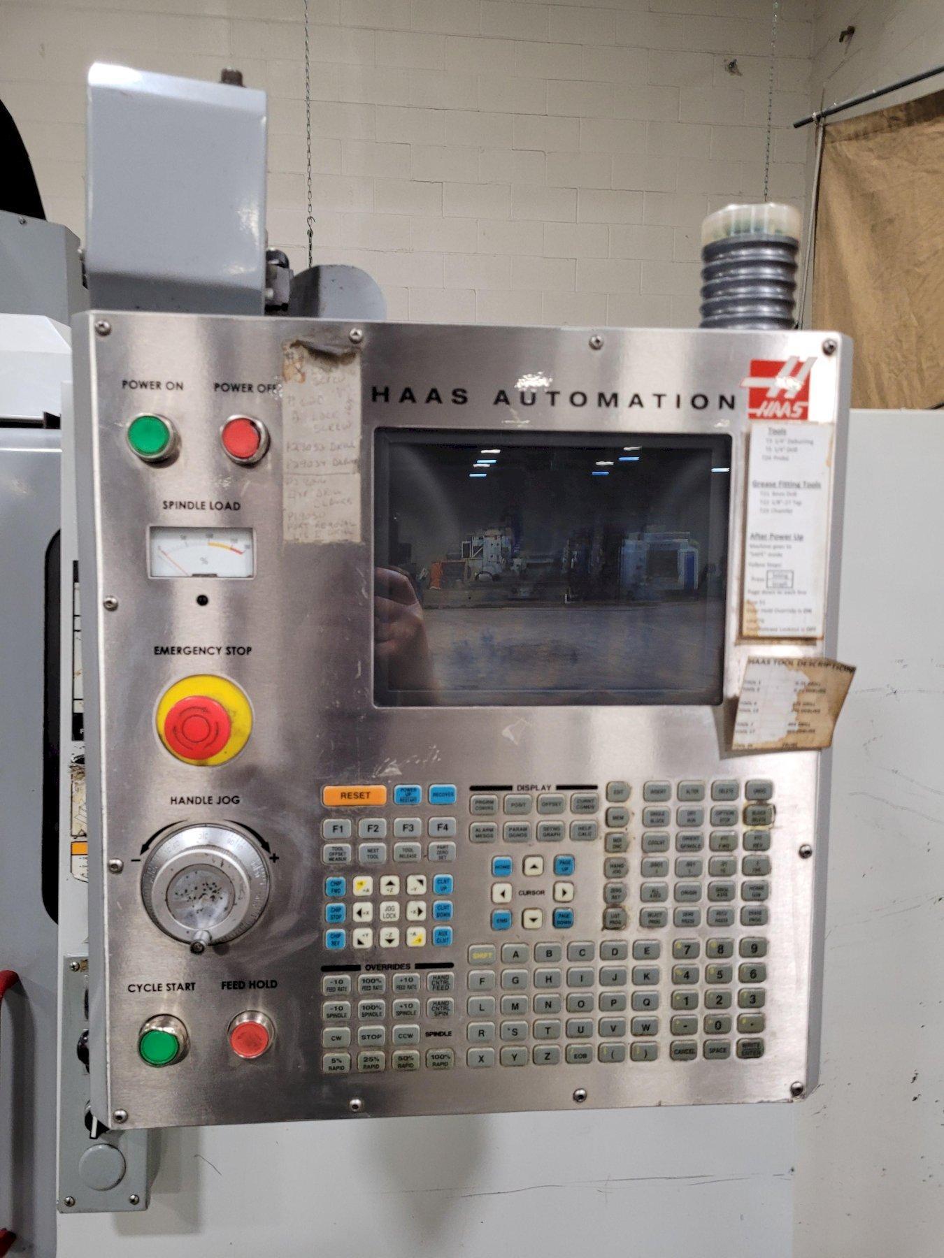 Haas Model Vf4ss Vertical Machining Center Adams Machinery Company