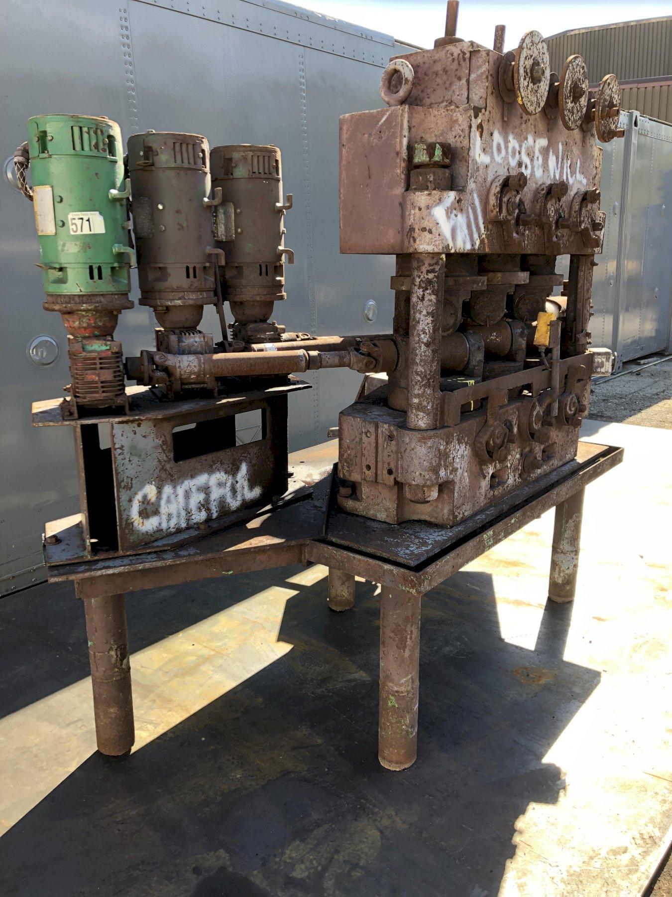 6 ROLL ROTARY TUBE & PIPE STRAIGHTENER: STOCK #17038