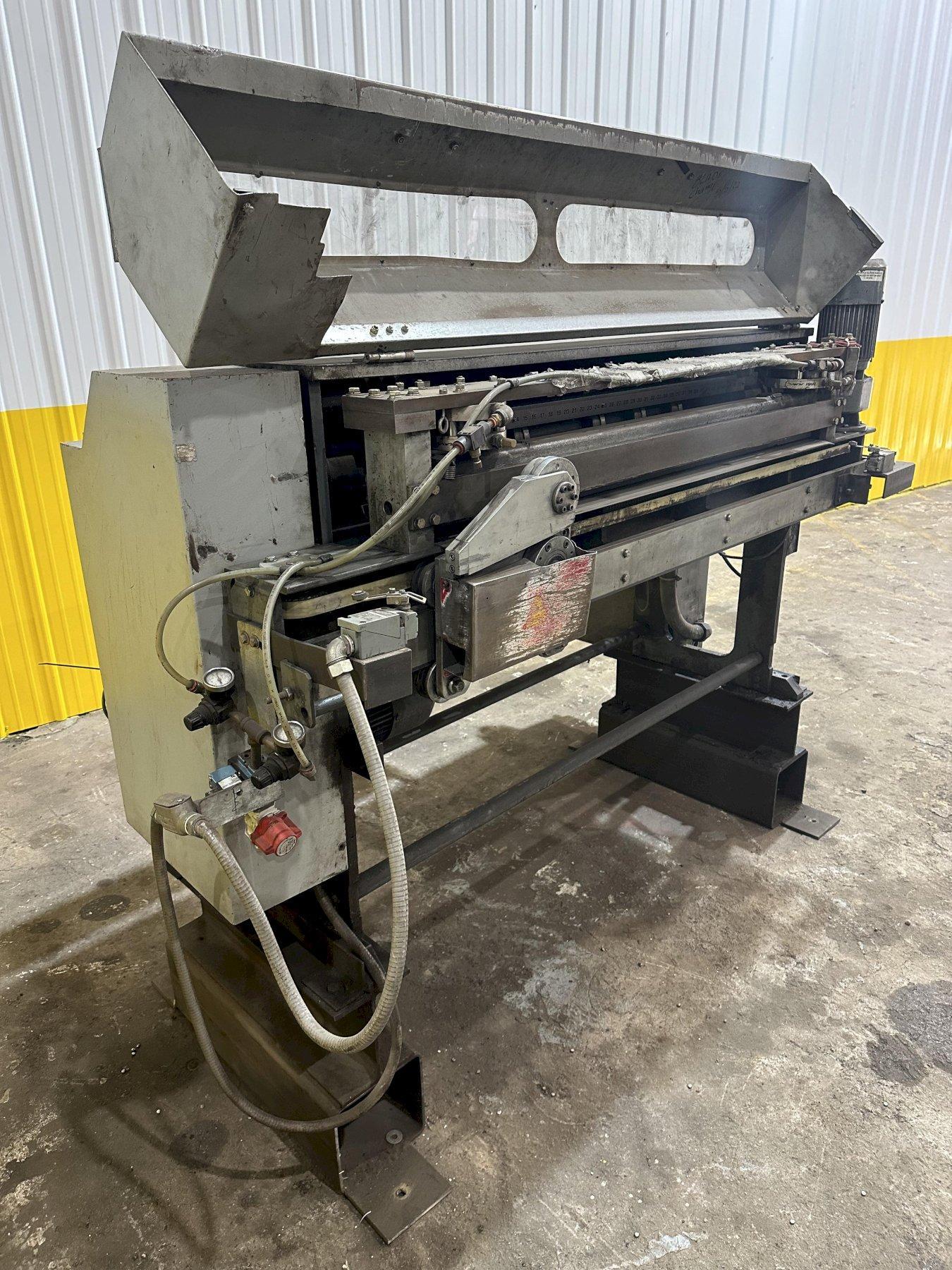 48″ X 18 GAUGE SCHLEBACH MODEL #MSS-1250 SLASHER/SLITTER MACHINE: STOCK ...